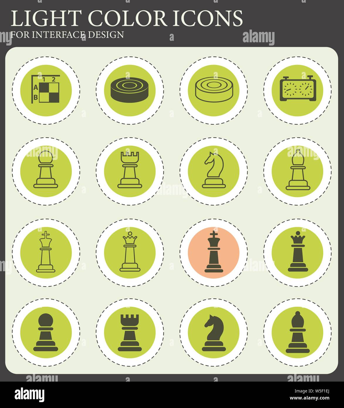 chess web icons for user interface design Stock Vector Image & Art - Alamy
