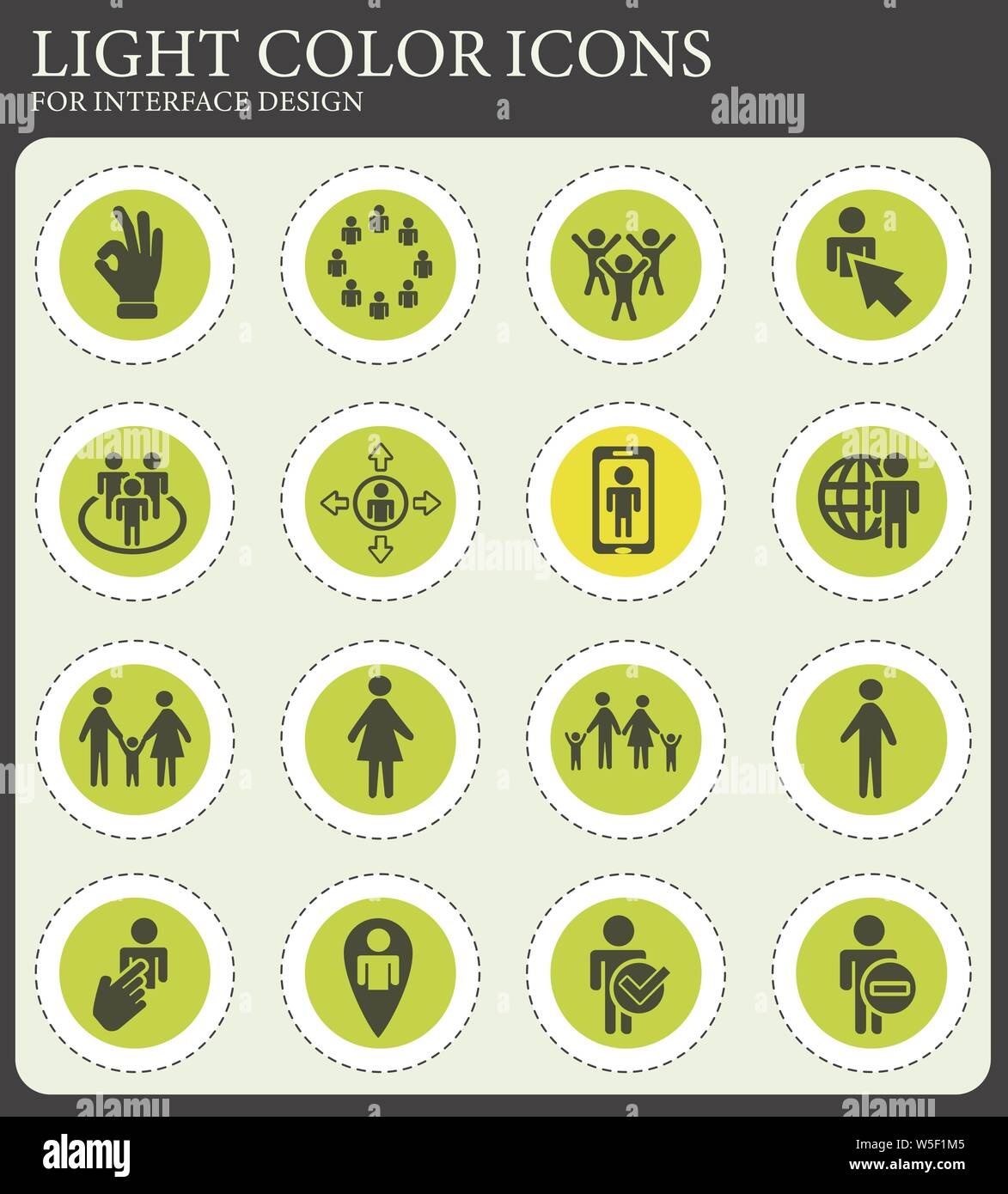 community web icons for user interface design Stock Vector Image & Art ...