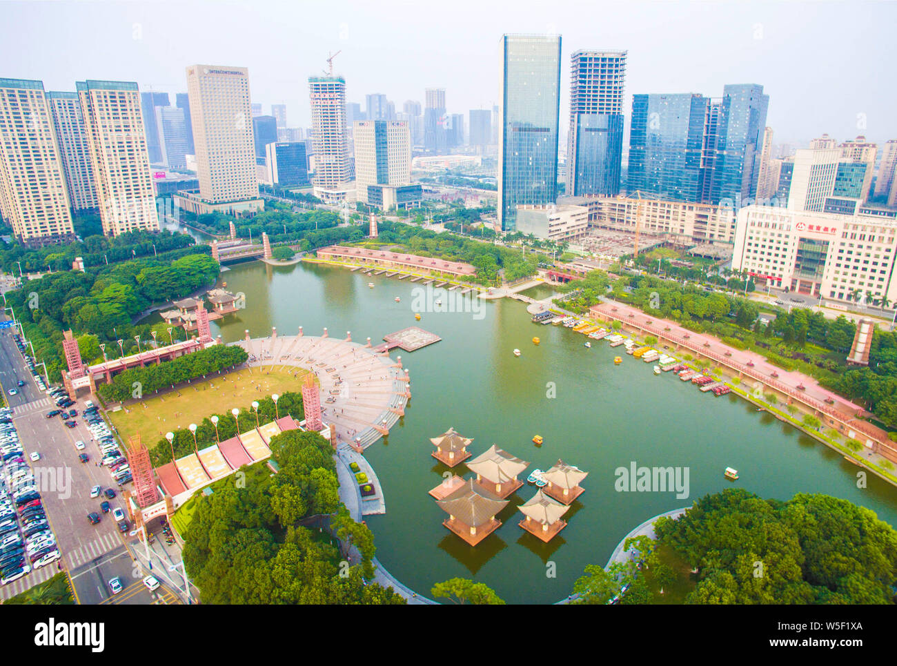 An aerial view of Foshan city, south China's Guangdong province, 21 ...