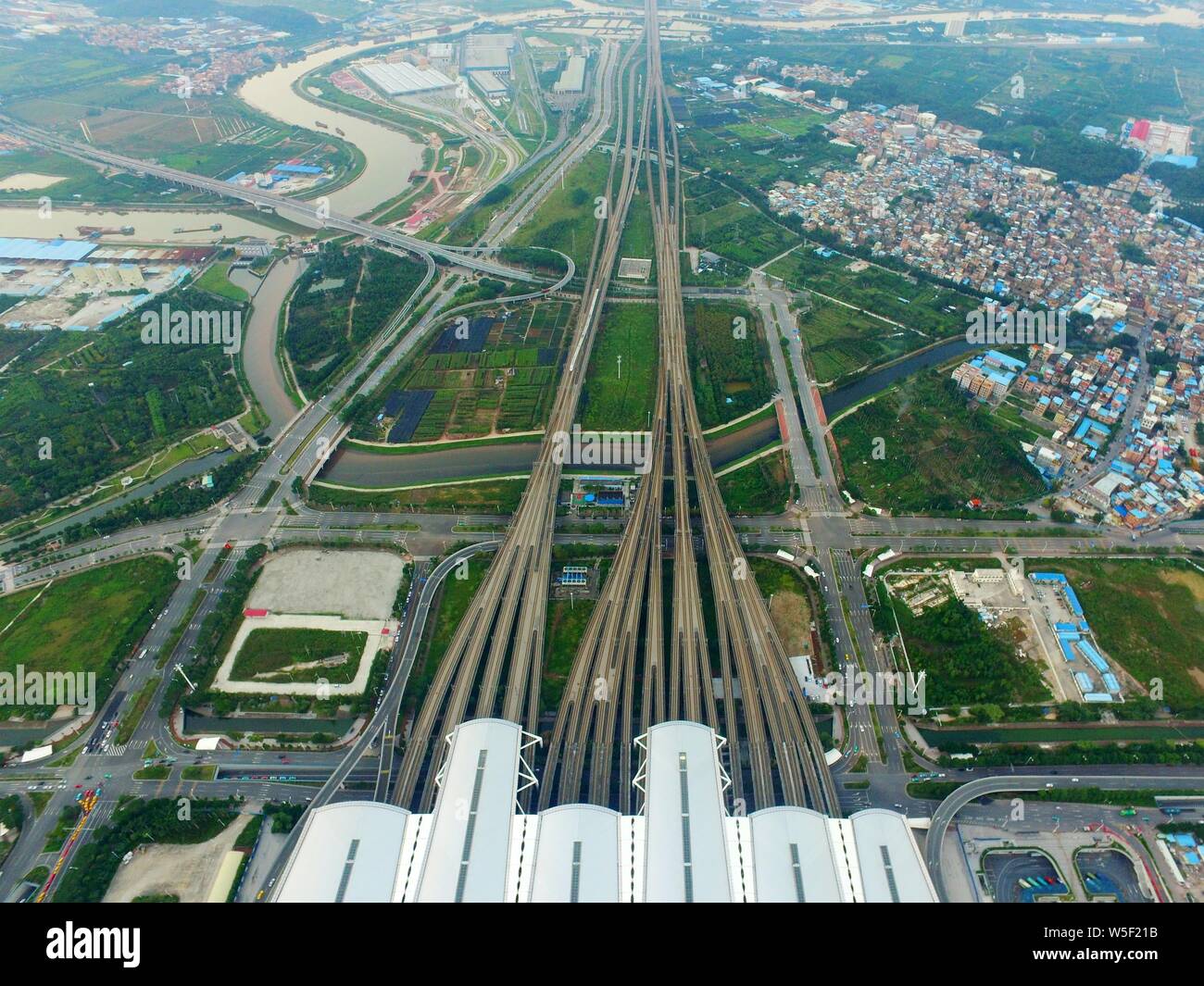 An aerial view of Foshan city, south China's Guangdong province, 21 ...