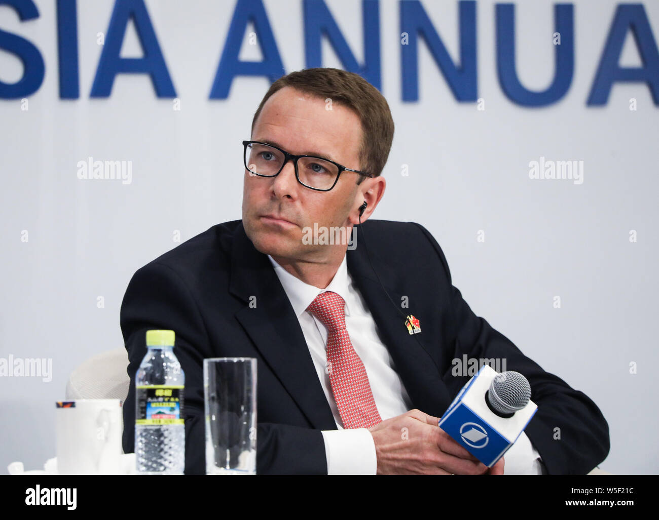 Christian Hartel, Executive Board Member of Wacker Chemie AG, attends ...