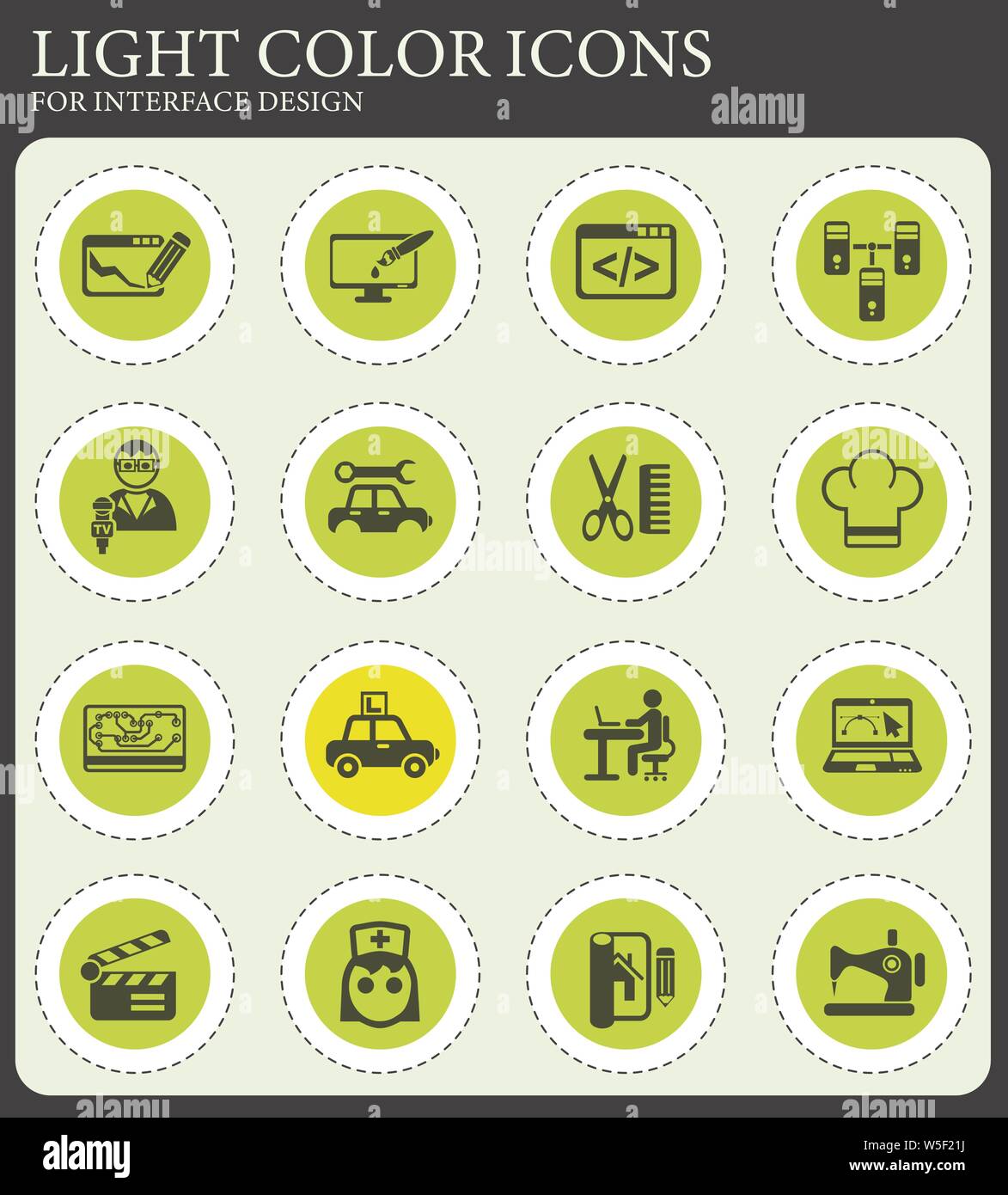 courses web icons for user interface design Stock Vector Image & Art ...