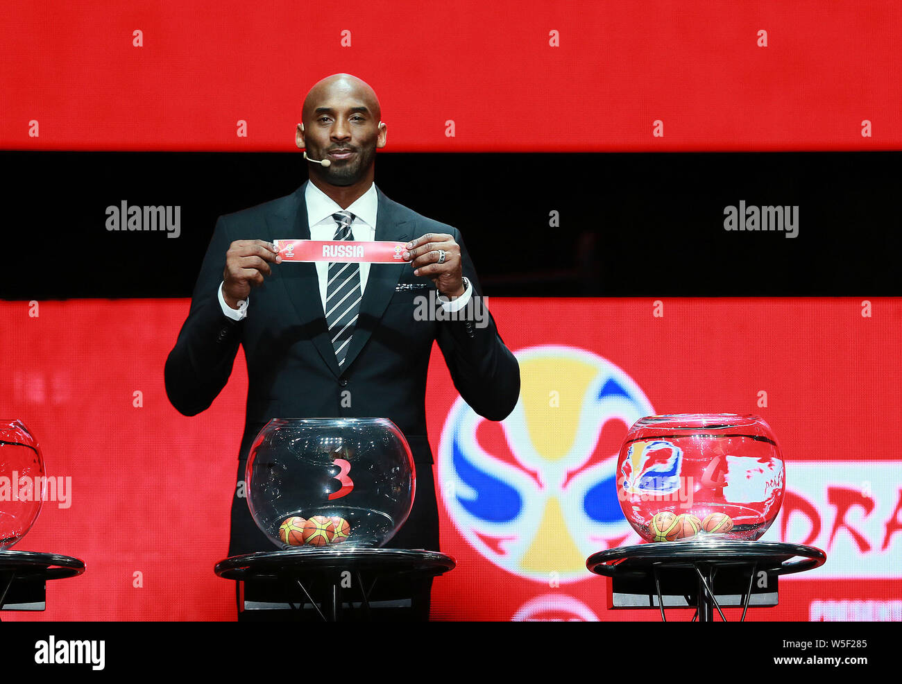 Former NBA basketball player and FIBA World Cup Ambassador Kobe Bryant ...