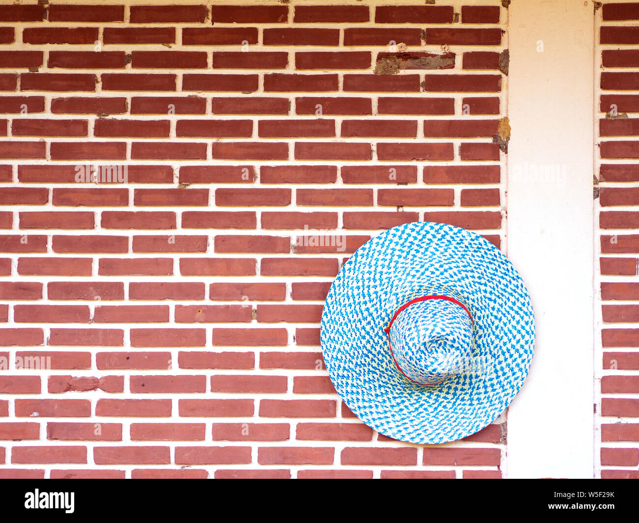 Blue textured brick background hi-res stock photography and images - Alamy