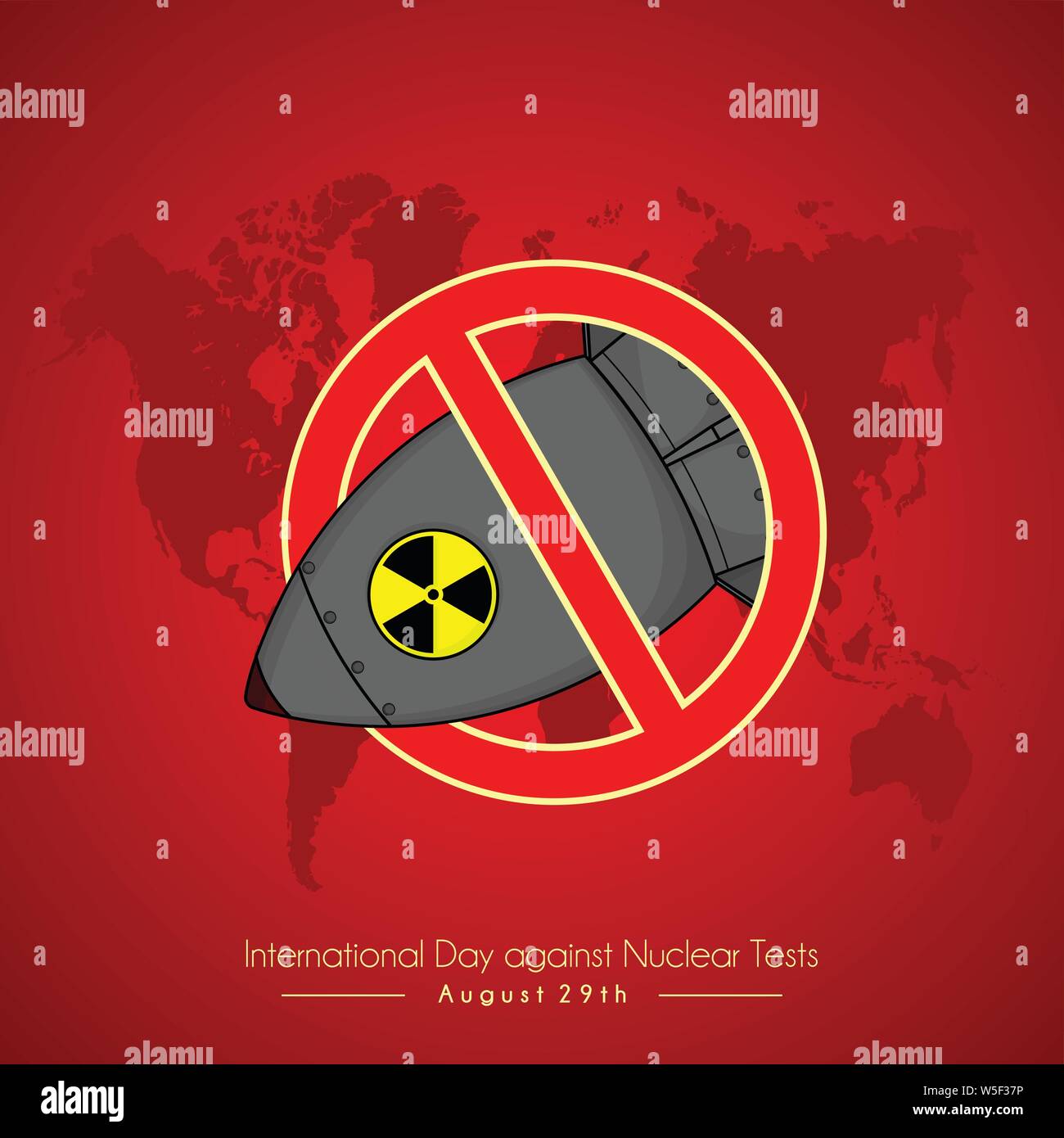 Internaional day against nuclear test Stock Vector Image & Art - Alamy