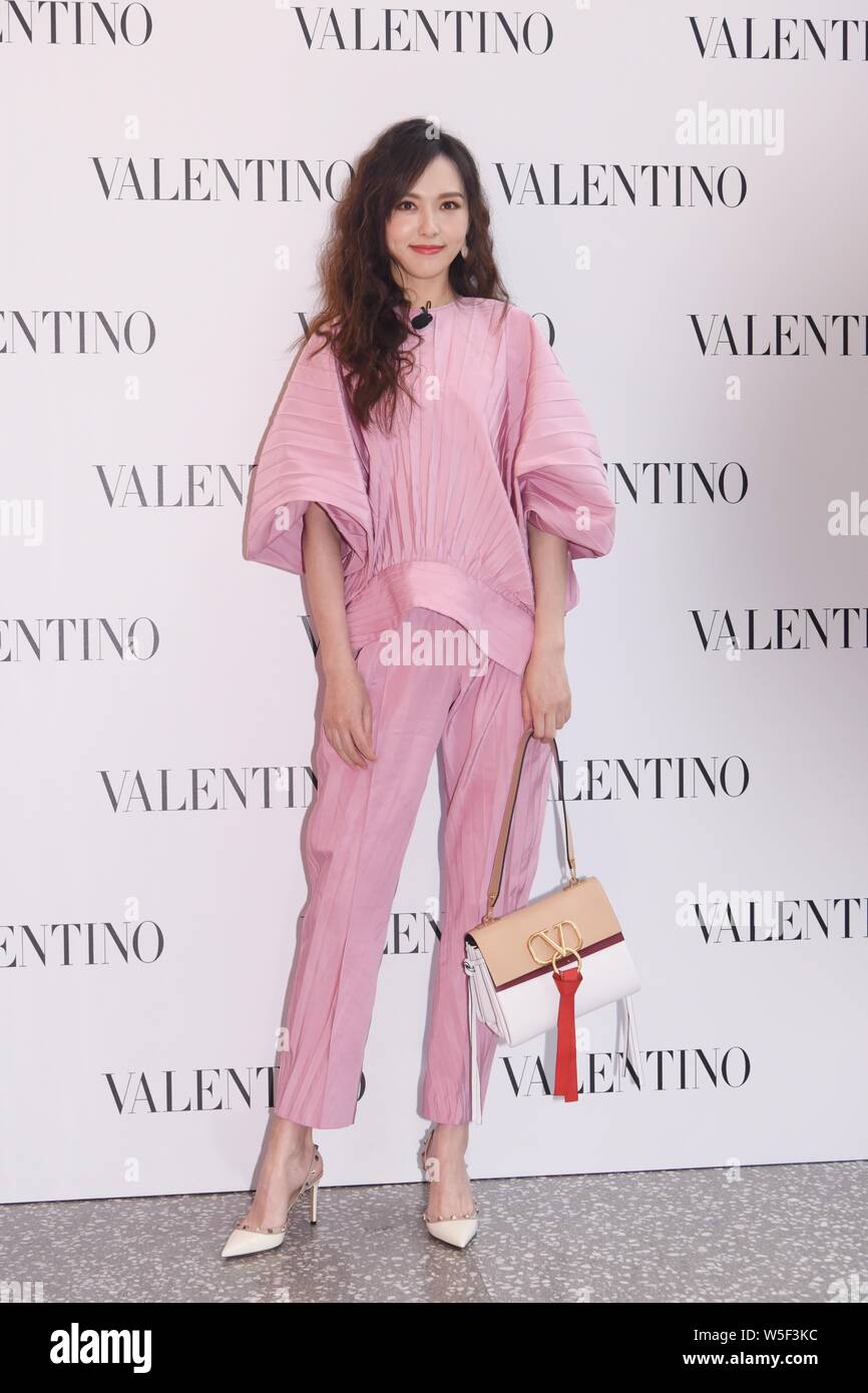 Chinese actress Tiffany Tang or Tang Yan attends a promotional event ...