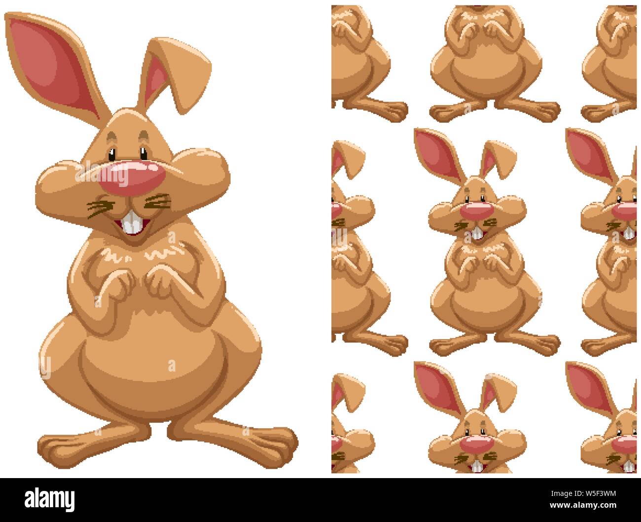 Seamless design pattern isolated on white illustration Stock Vector ...