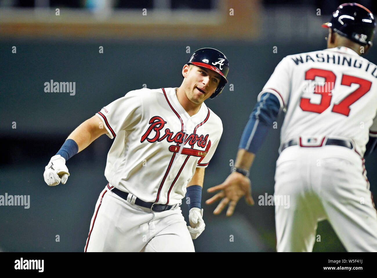 Atlanta, GA, USA. 12th June, 2019. Atlanta Braves outfielder Austin ...