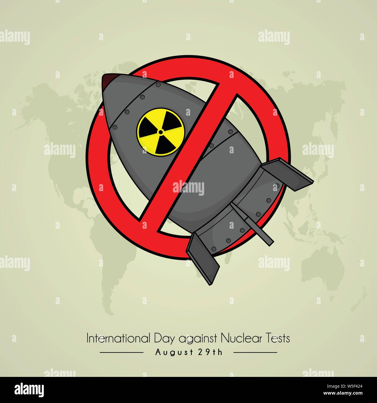 Internaional day against nuclear test Stock Vector Image & Art - Alamy