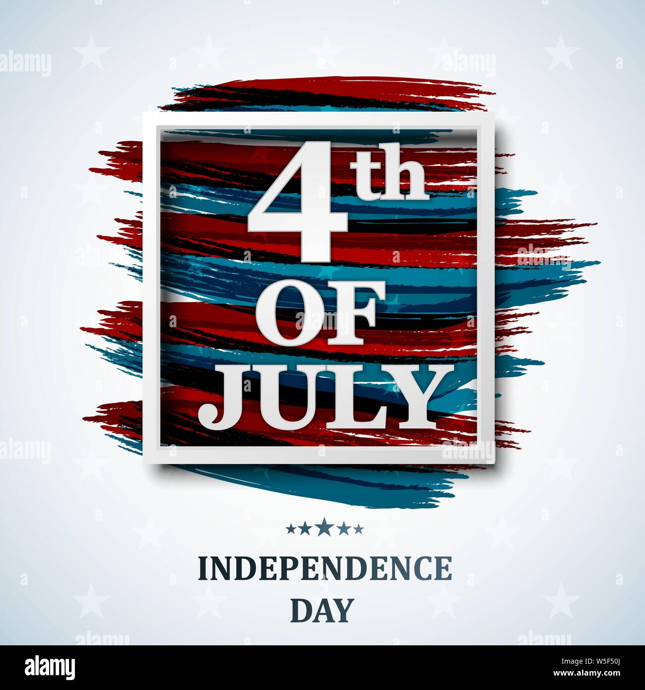 Happy 4th of July, USA Independence Day. Fourth of July greeting card ...
