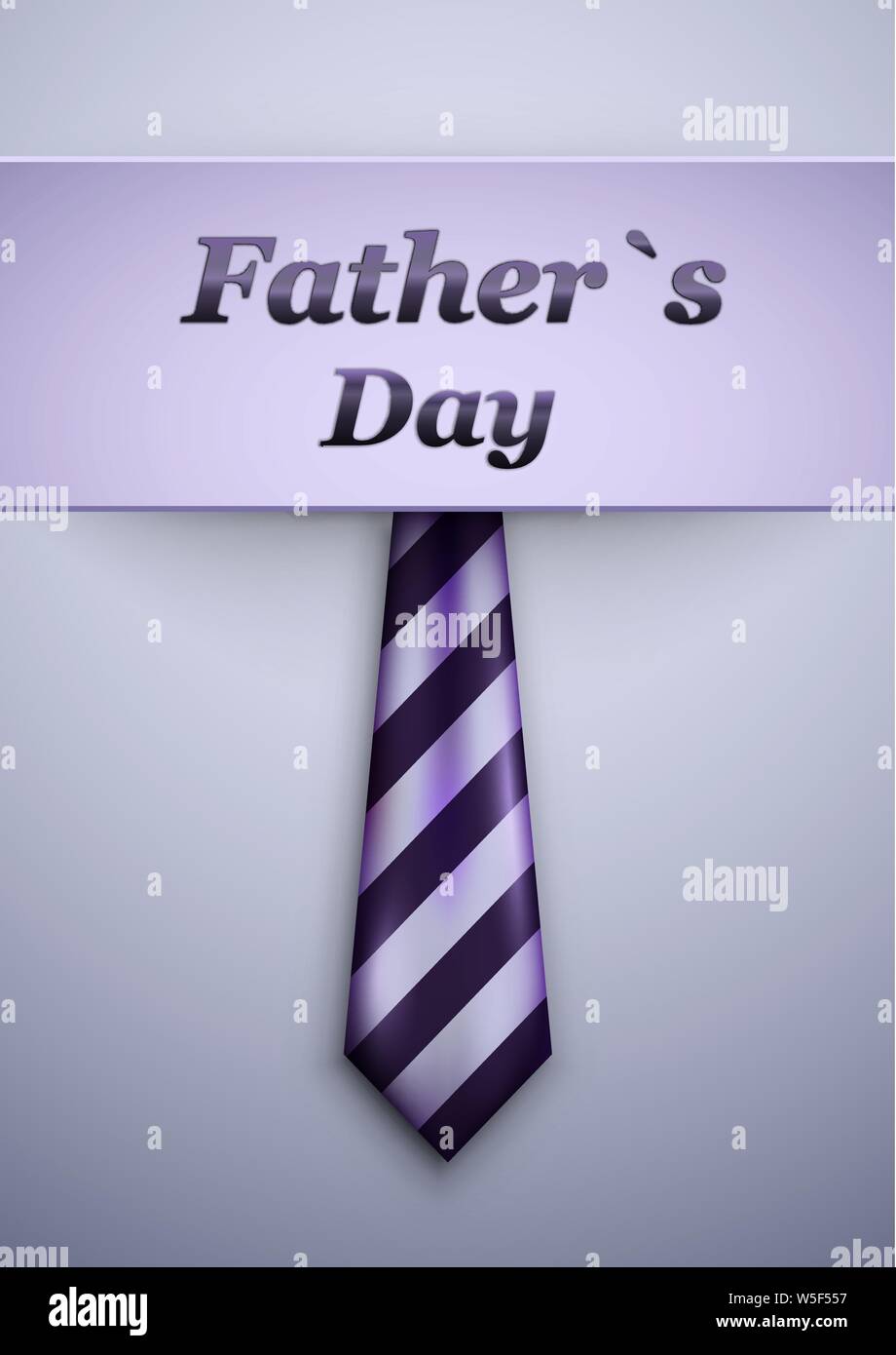 Happy Father s Day Calligraphy greeting card with necktie Stock Vector ...