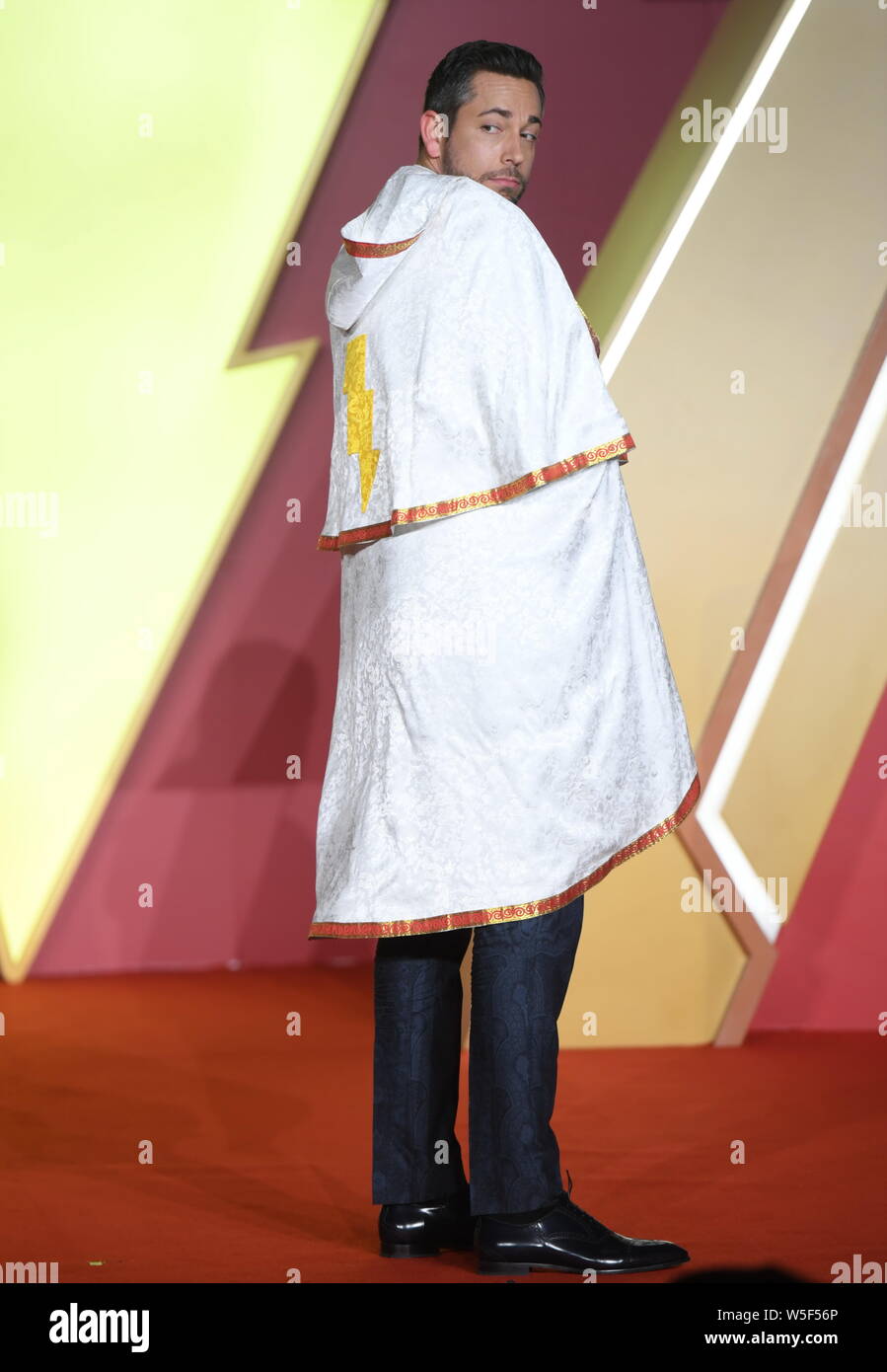 American actor and singer Zachary Levi attends a premiere event for his ...
