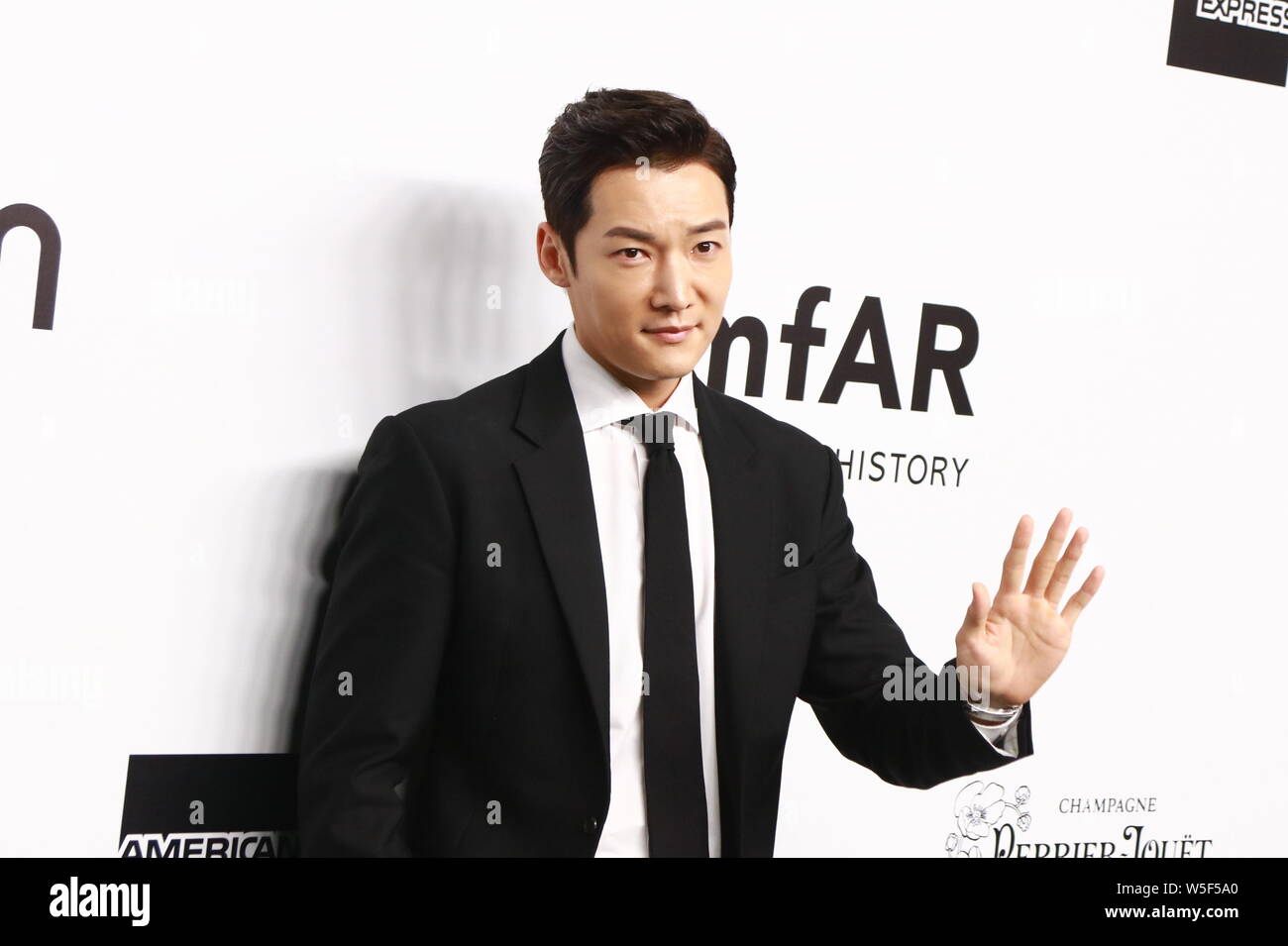 South Korean actor Choi Jin-hyuk attends the amfar gala event in Hong ...