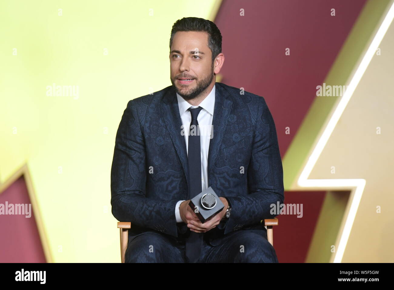 American actor and singer Zachary Levi attends a premiere event for his ...