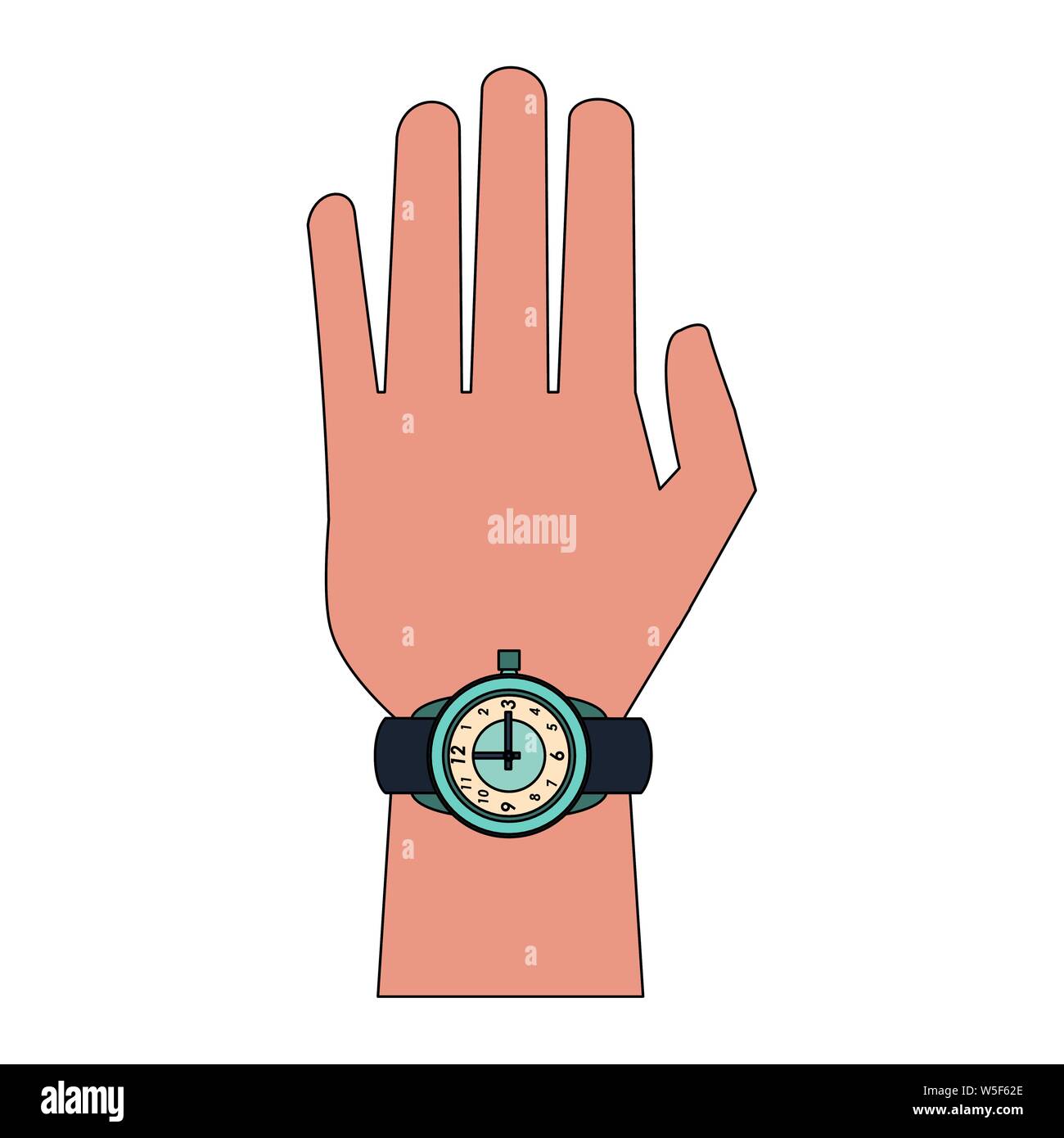 time clock watch alarm cartoon Stock Vector Image & Art - Alamy
