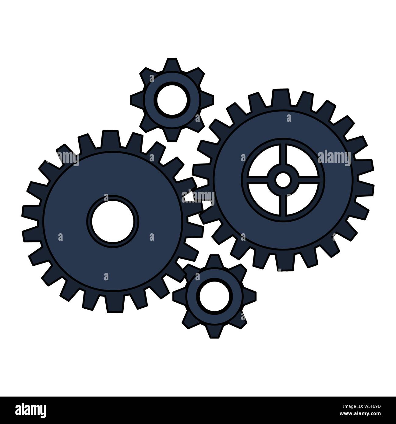 gears technology support industry cartoon Stock Vector Image & Art - Alamy