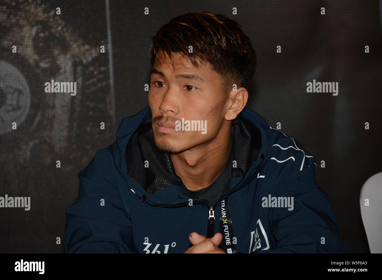 Japanese boxer Sho Kimura attends a press conference for the 4th World ...