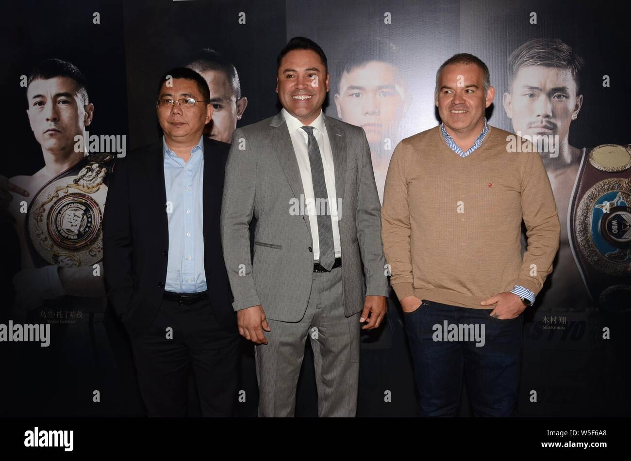American former professional boxer Oscar De La Hoya attends a press ...