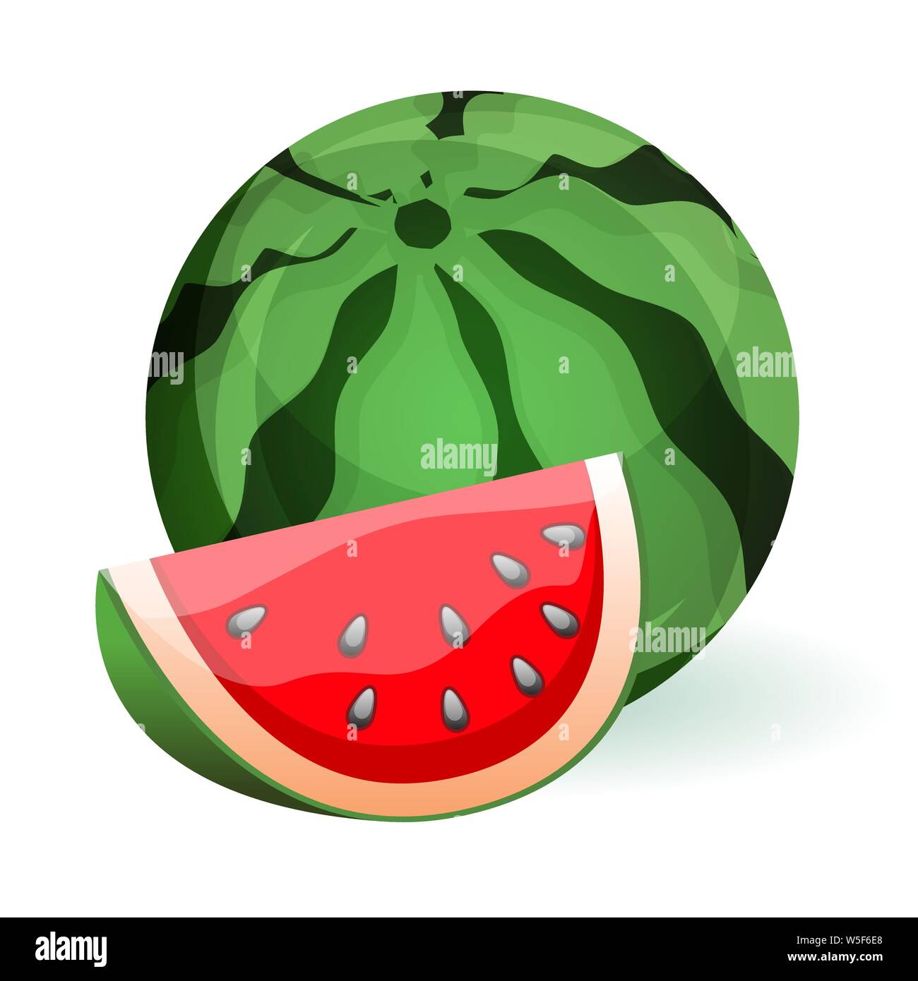Watermelon Fruit Stock illustration as EPS 10 File Stock Vector Image ...