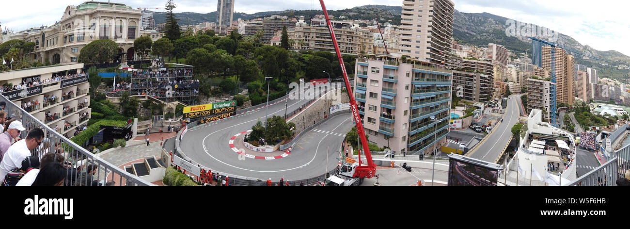 Monaco Grand Prix F1 hairpin corner Stock Photo - Alamy