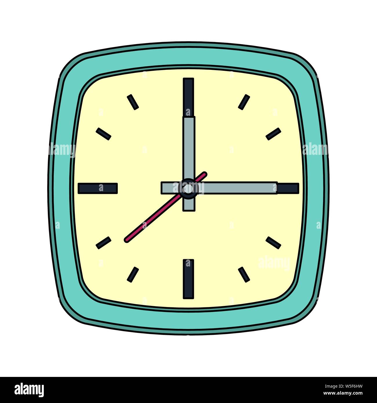 time clock watch alarm cartoon Stock Vector Image & Art - Alamy