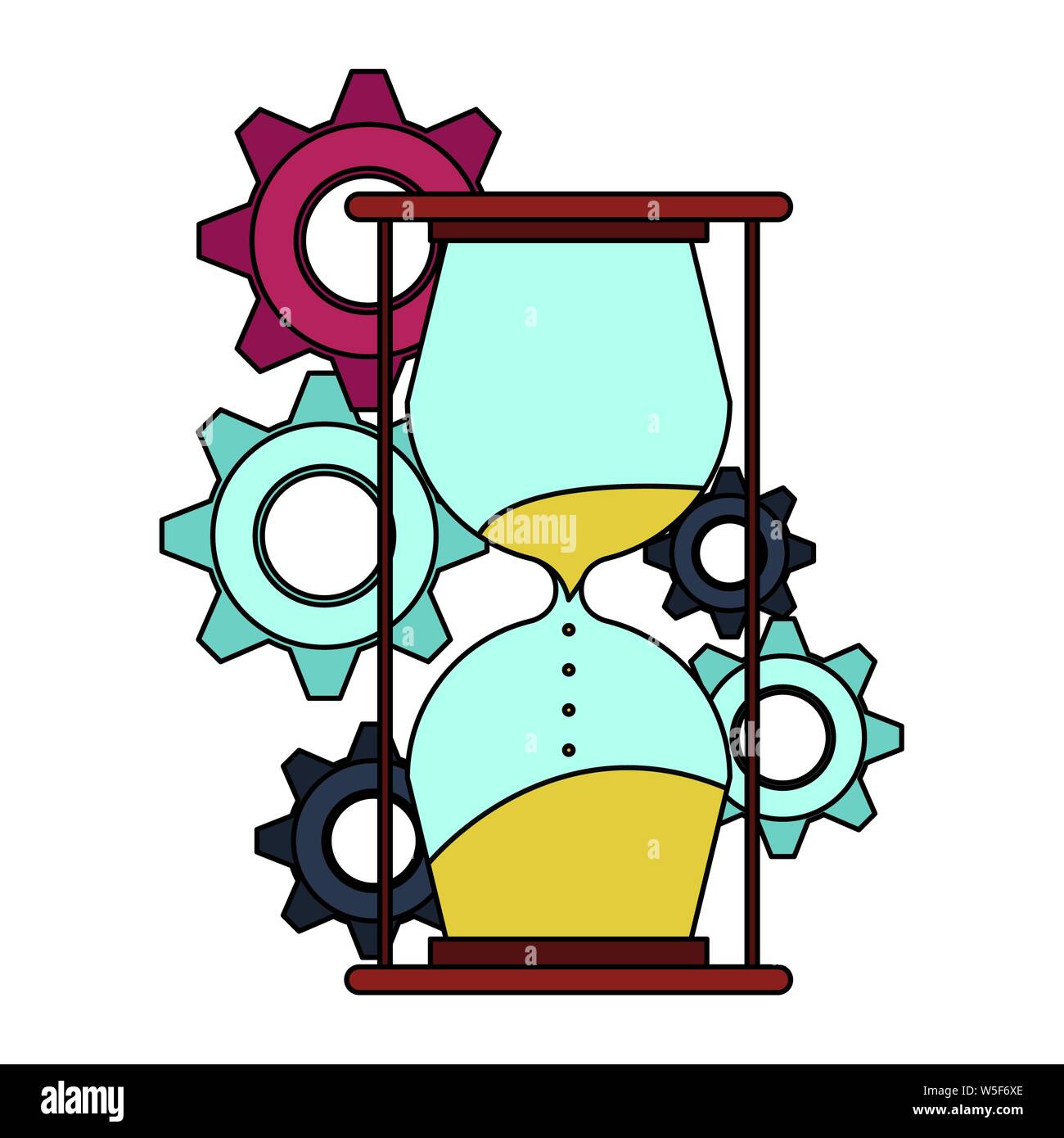 time clock watch alarm cartoon Stock Vector Image & Art - Alamy