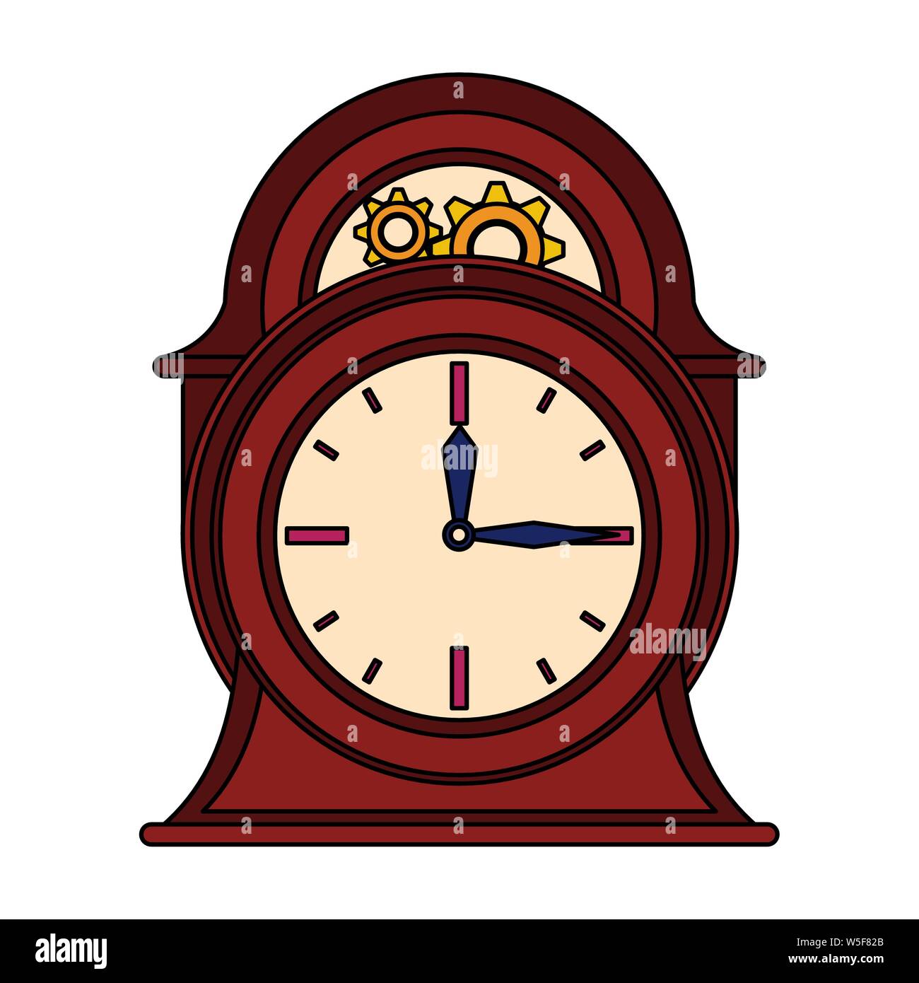 time clock watch alarm cartoon Stock Vector Image & Art - Alamy