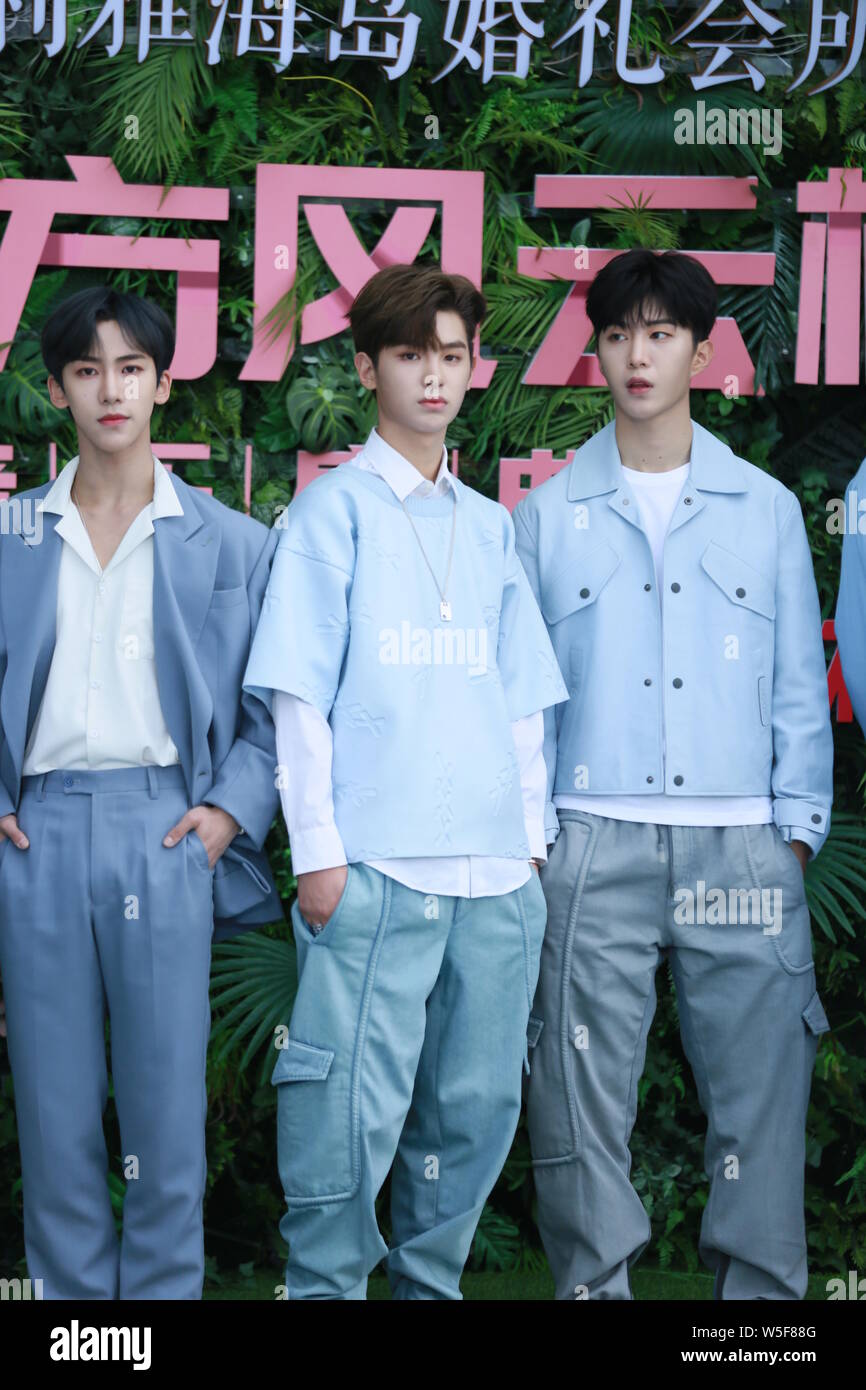 Chinese singer Fan Chengcheng, right, the younger brother of actress ...