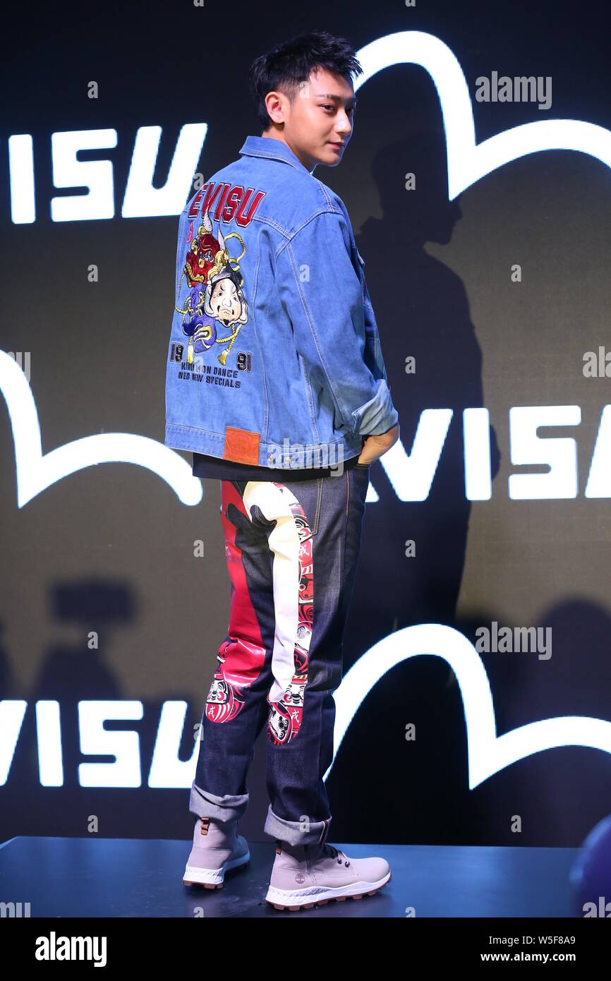 Chinese actor Huang Zitao, better known as Z.Tao, attends a promotional event by EVISU's fashion ...