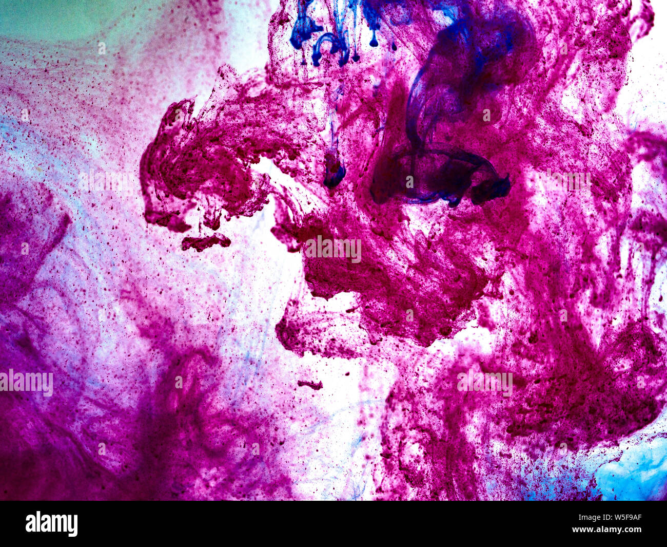 Poster color in water. Abstract background Stock Photo - Alamy