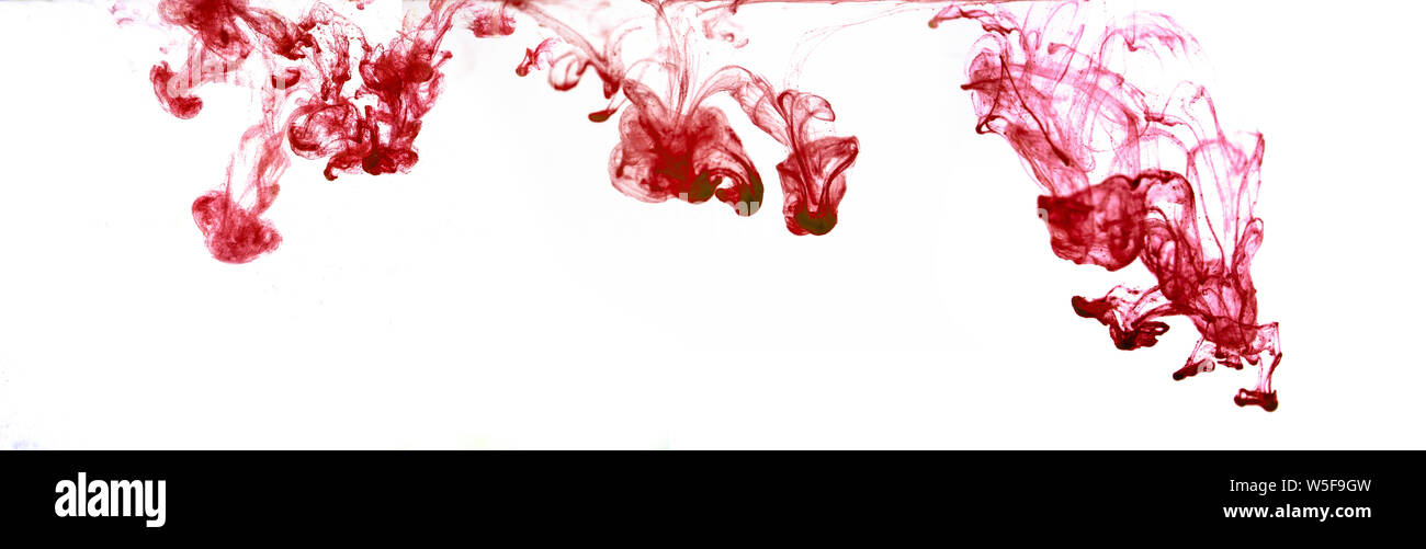 Poster color in water. Abstract background Stock Photo - Alamy