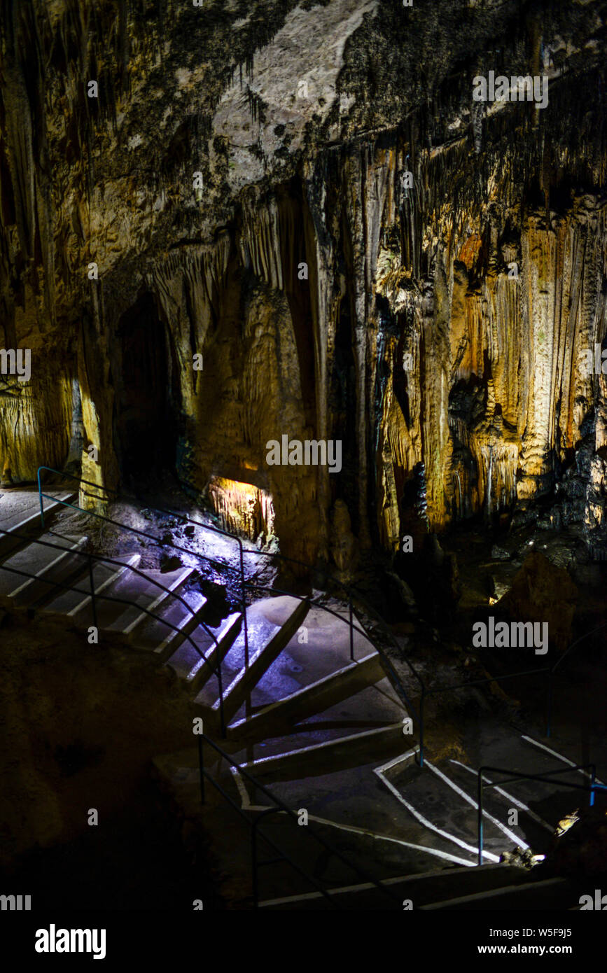 Caves of Artà (Coves d’Artà) in the municipality of Capdepera, in the ...