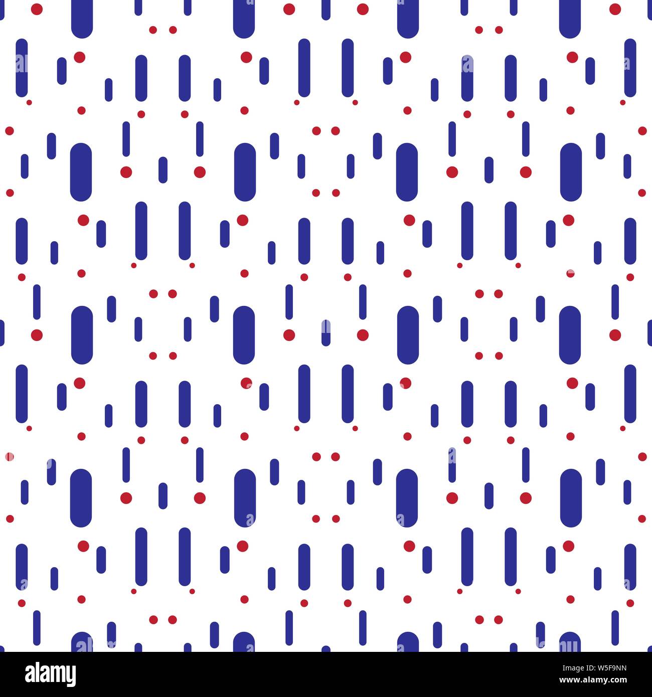 Vector color vertical lines and circles. Seamless pattern Stock Vector ...