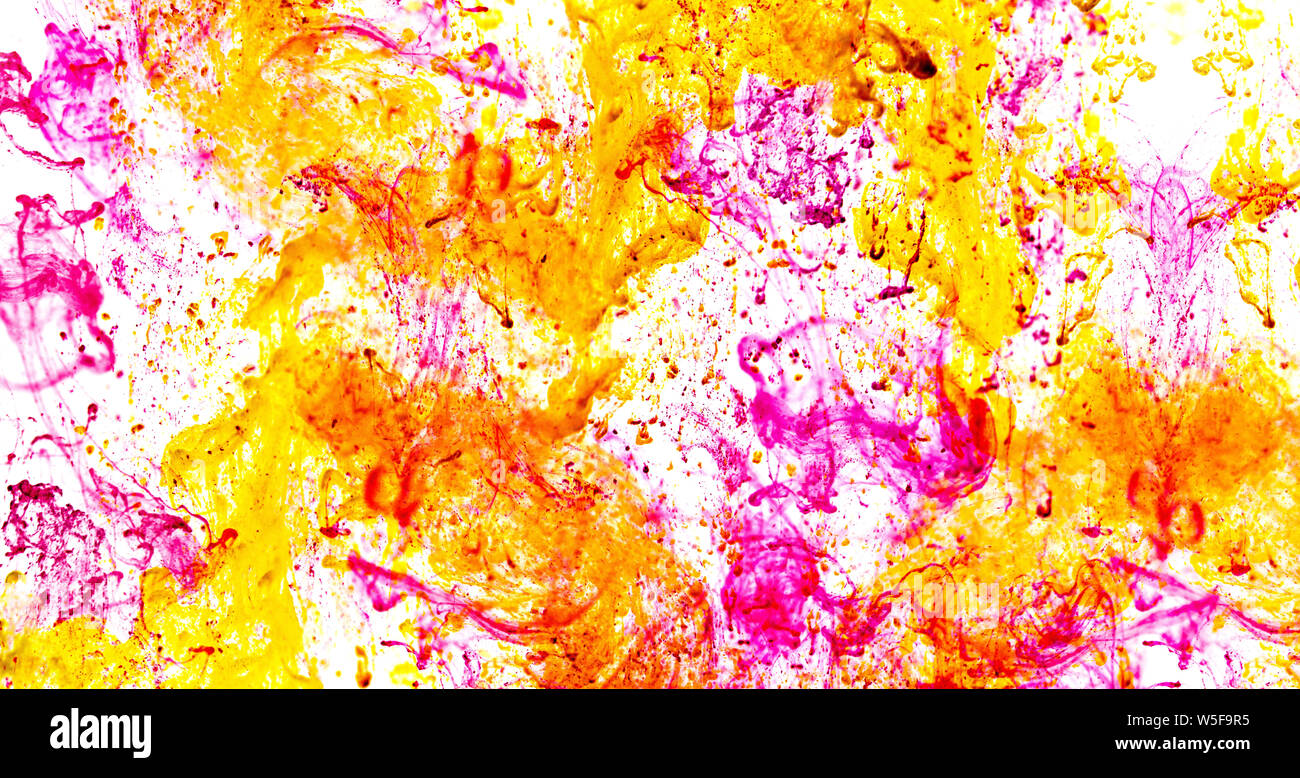 Poster color in water. Abstract background Stock Photo - Alamy