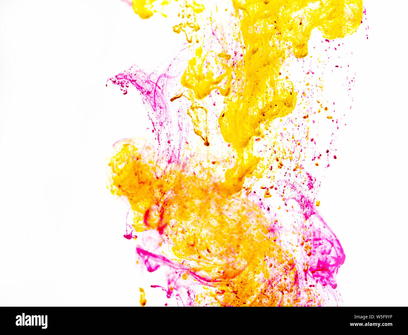 Poster color in water. Abstract background Stock Photo - Alamy