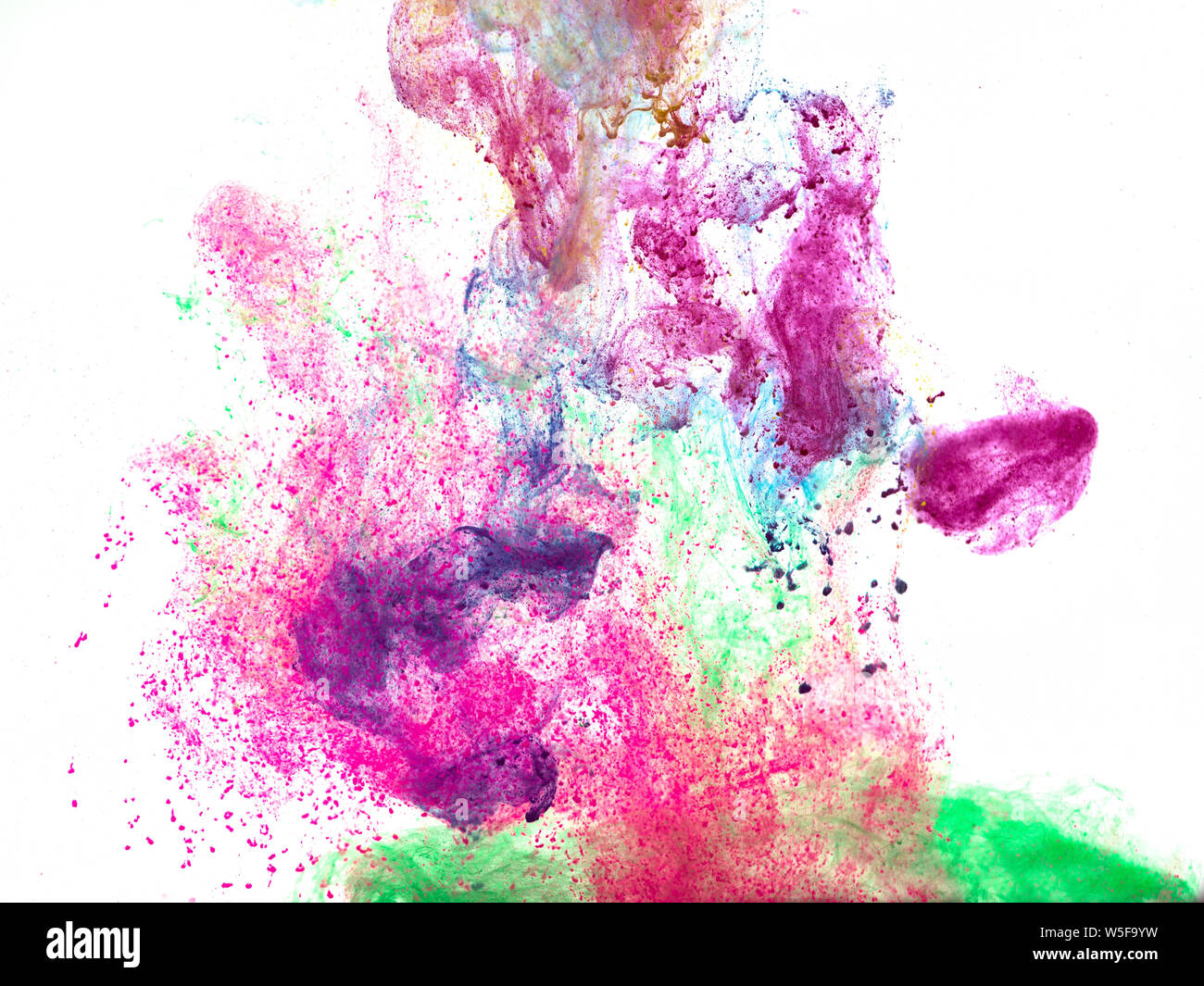 Poster color in water. Abstract background Stock Photo - Alamy