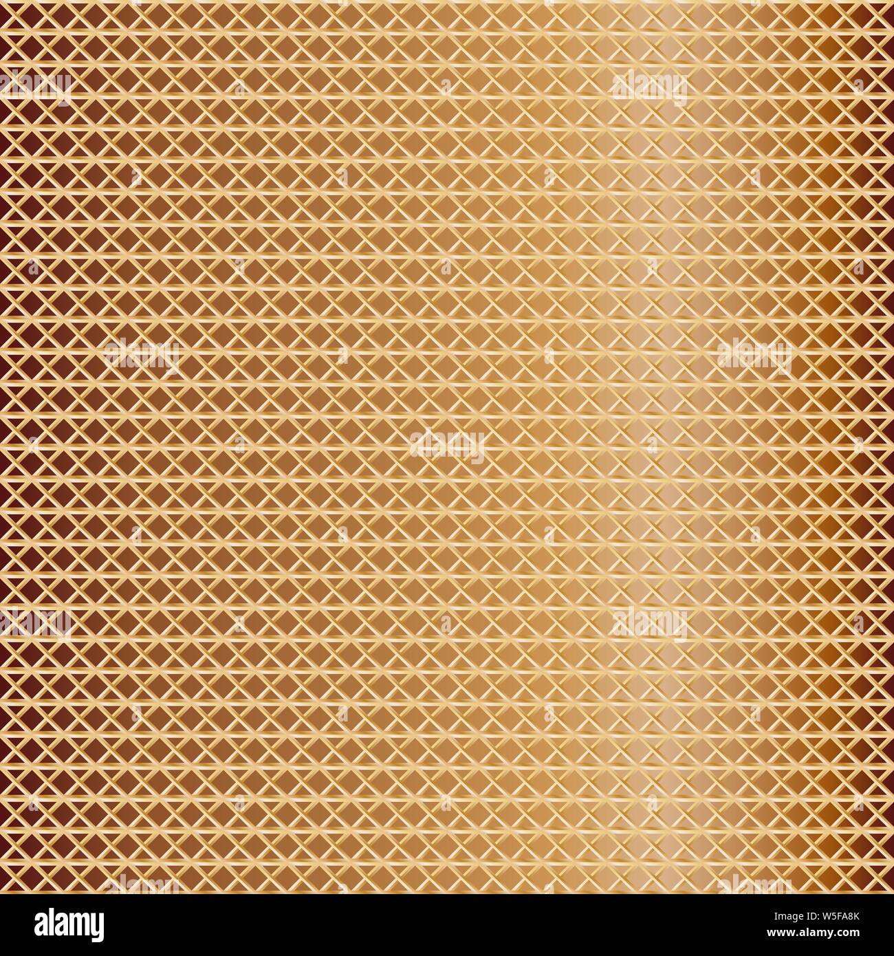 Golden abstract geometric ornament. Pattern of golden mesh. Can be used ...