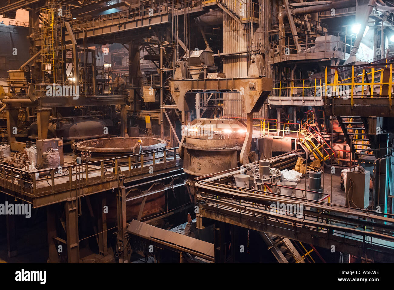 Industrial Worker at the factory welding closeup Stock Photo - Alamy