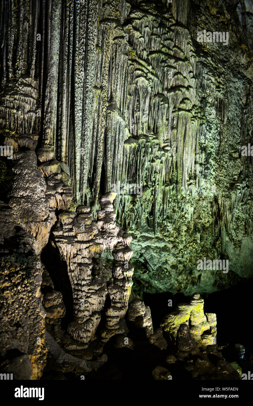 Caves of Artà (Coves d’Artà) in the municipality of Capdepera, in the ...