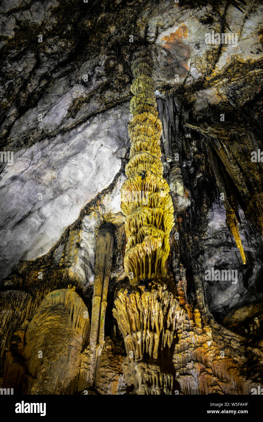 Caves of Artà (Coves d’Artà) in the municipality of Capdepera, in the ...