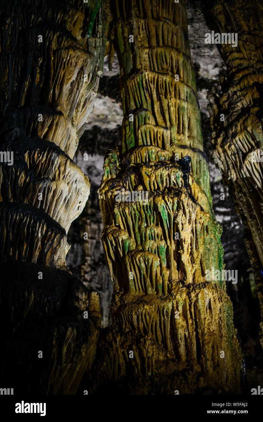 Caves of Artà (Coves d’Artà) in the municipality of Capdepera, in the ...