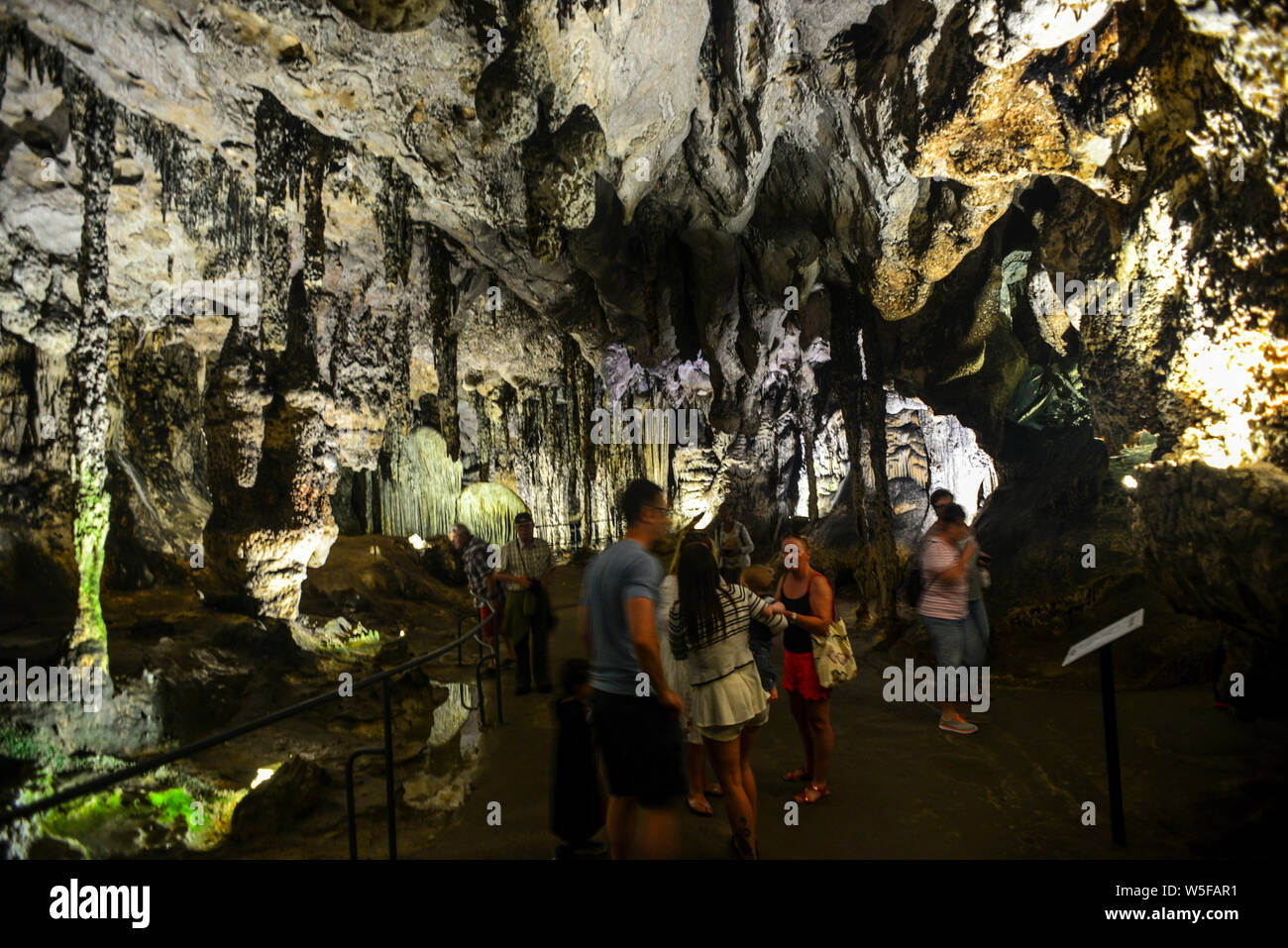 Caves of Artà (Coves d’Artà) in the municipality of Capdepera, in the ...