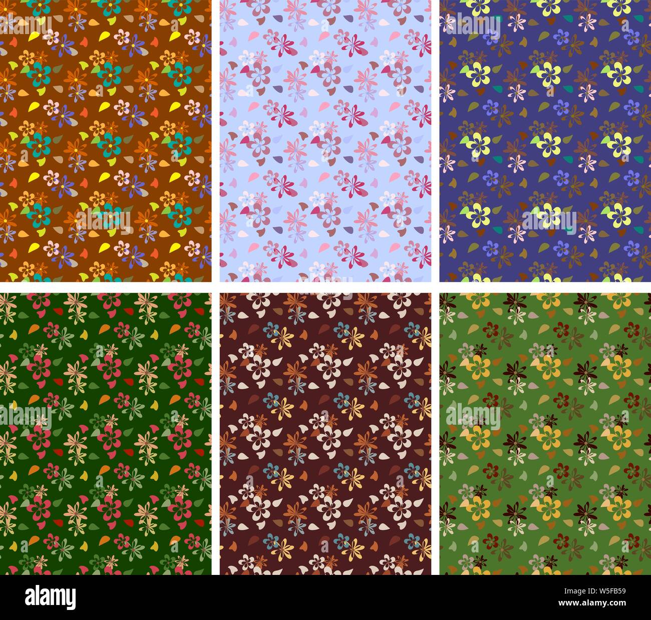 Six patterns Stock Vector Images - Alamy