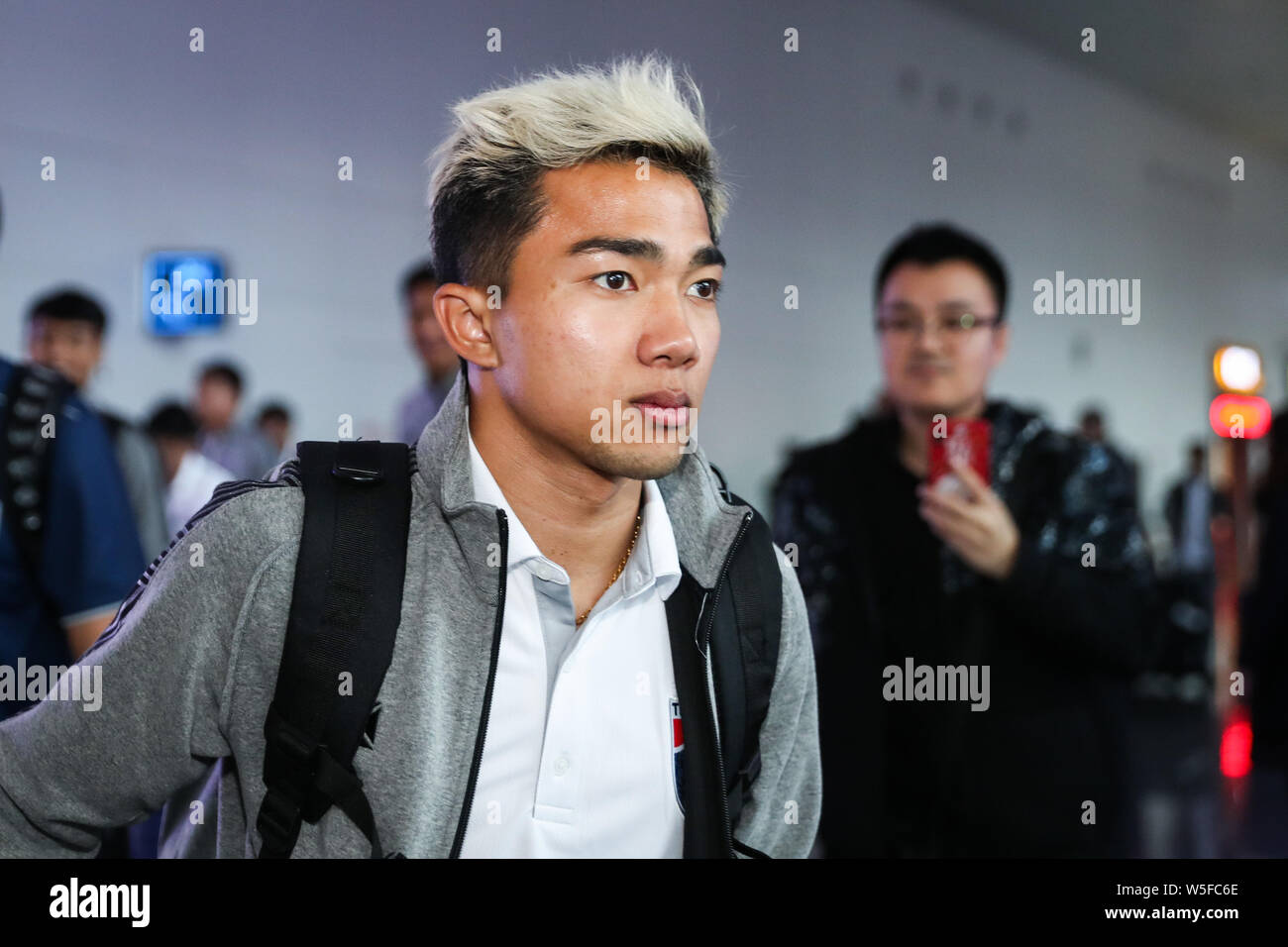 Chanathip Songkrasin of Thailand national men's football team arrives ...