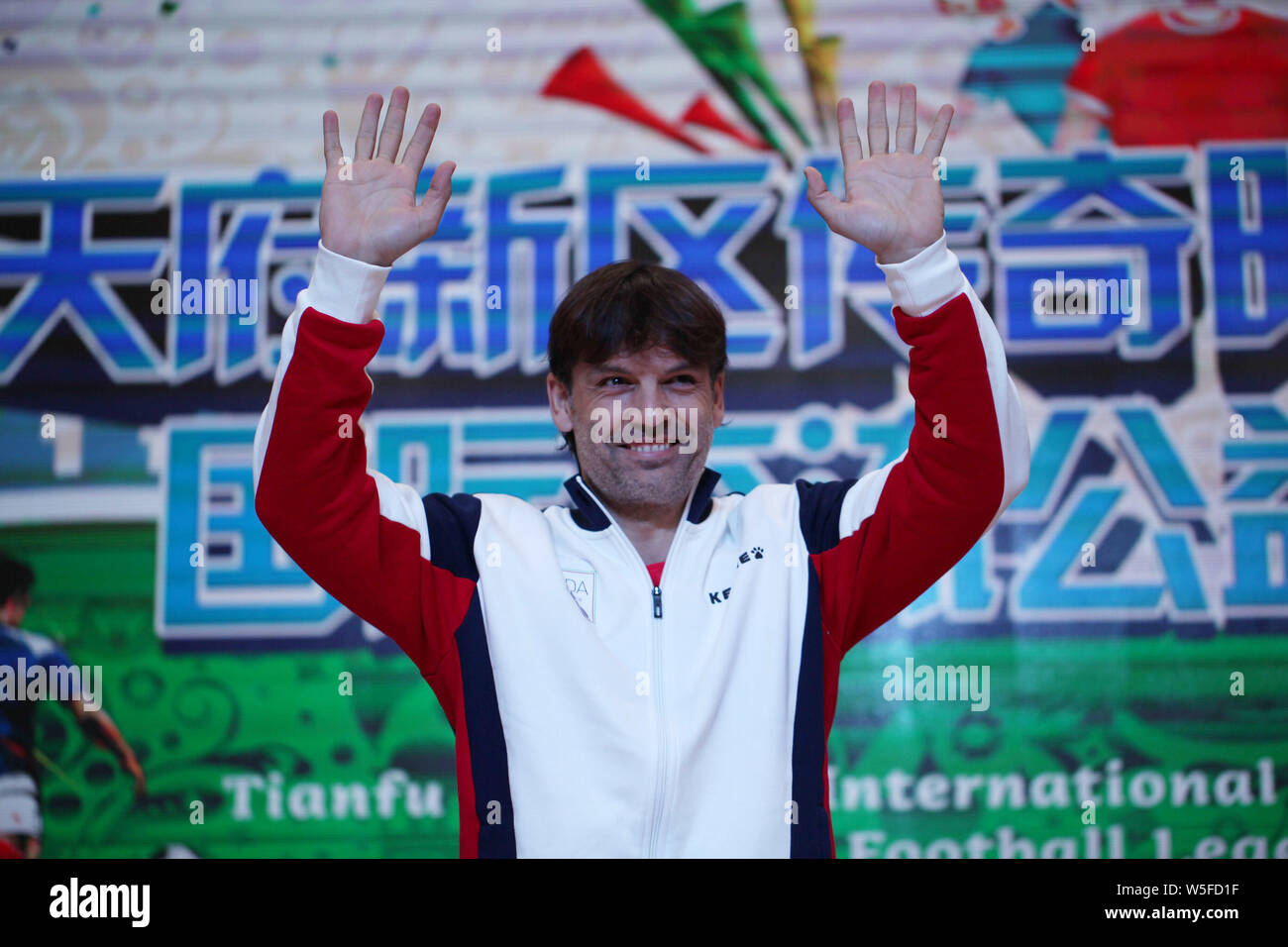 Spanish former football player Fernando Morientes attends an event for ...