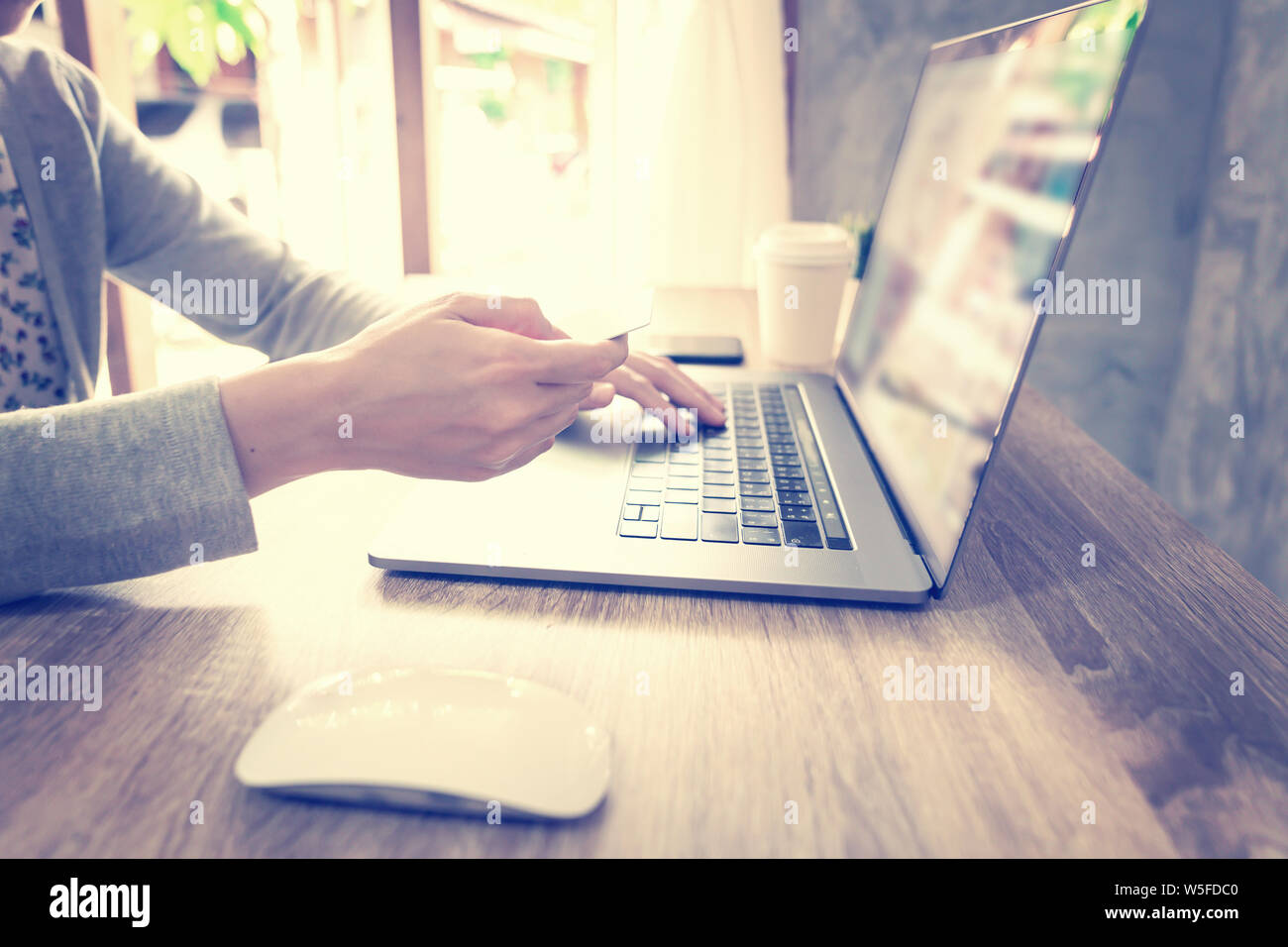 Person using internet banking hi-res stock photography and images - Alamy