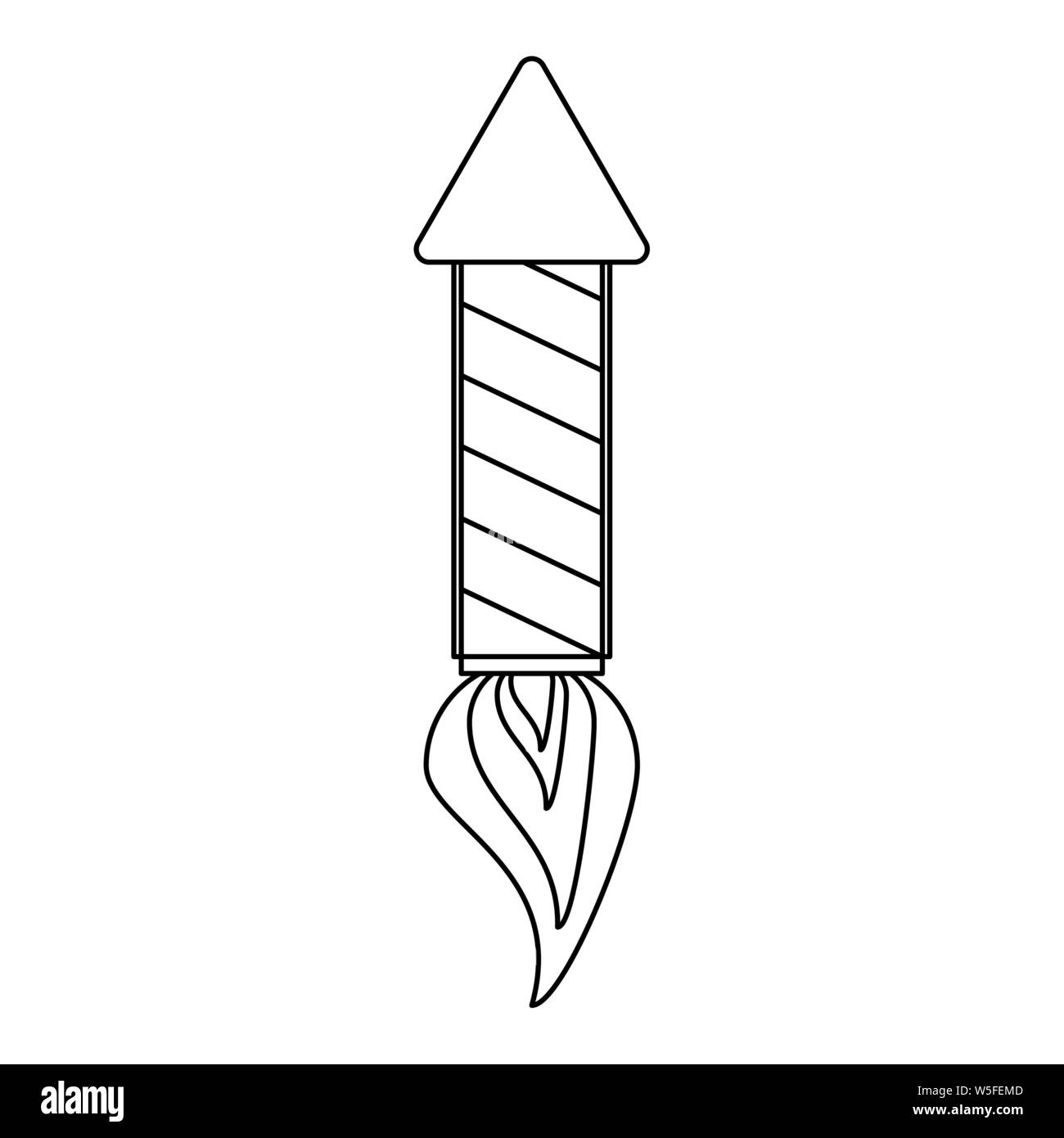 Fireworks explode in night sky Stock Vector Images - Alamy