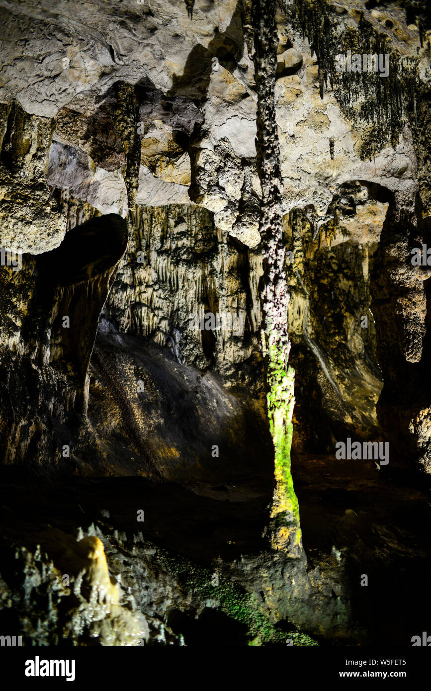 Caves of Artà (Coves d’Artà) in the municipality of Capdepera, in the ...