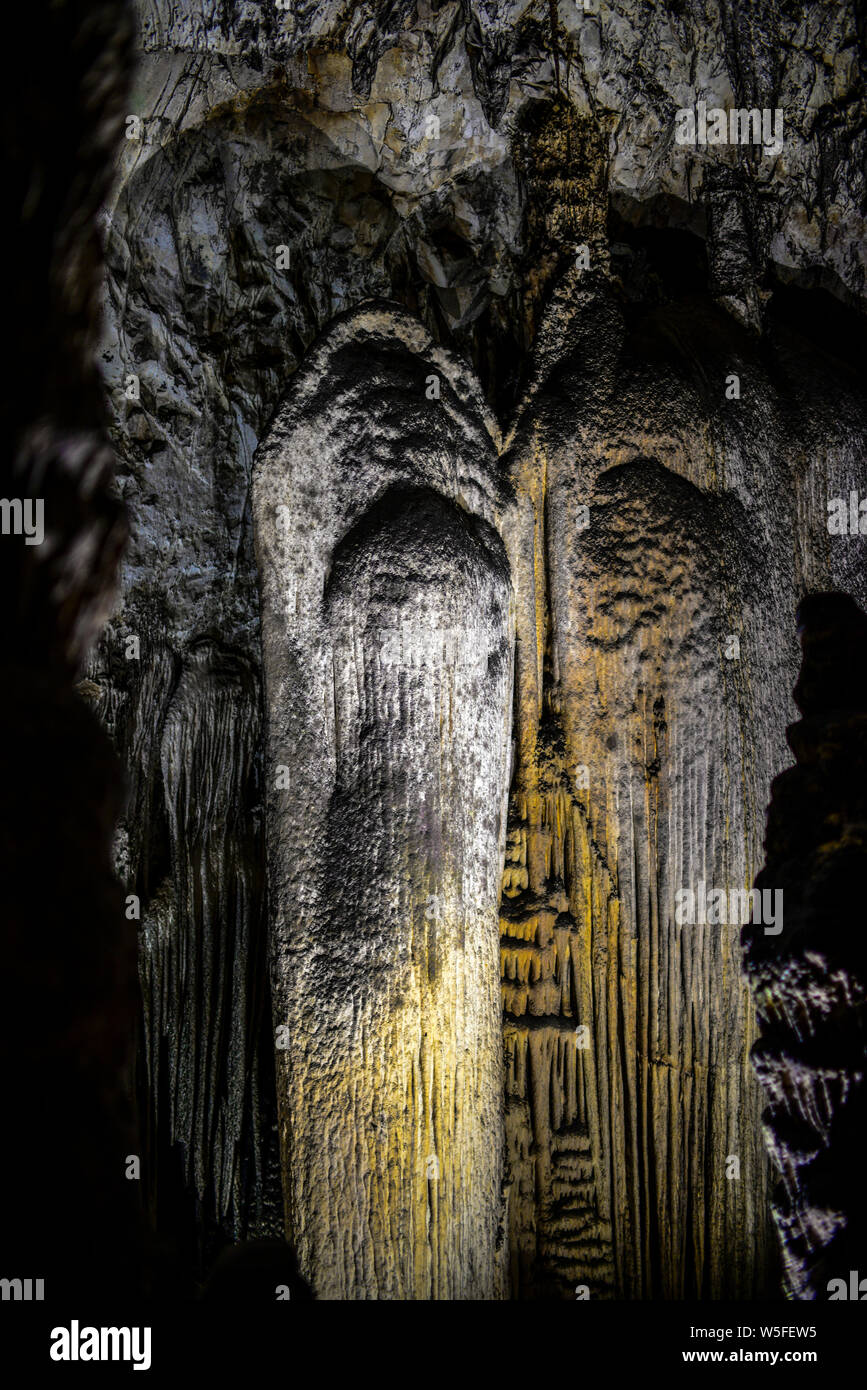 Caves of Artà (Coves d’Artà) in the municipality of Capdepera, in the ...