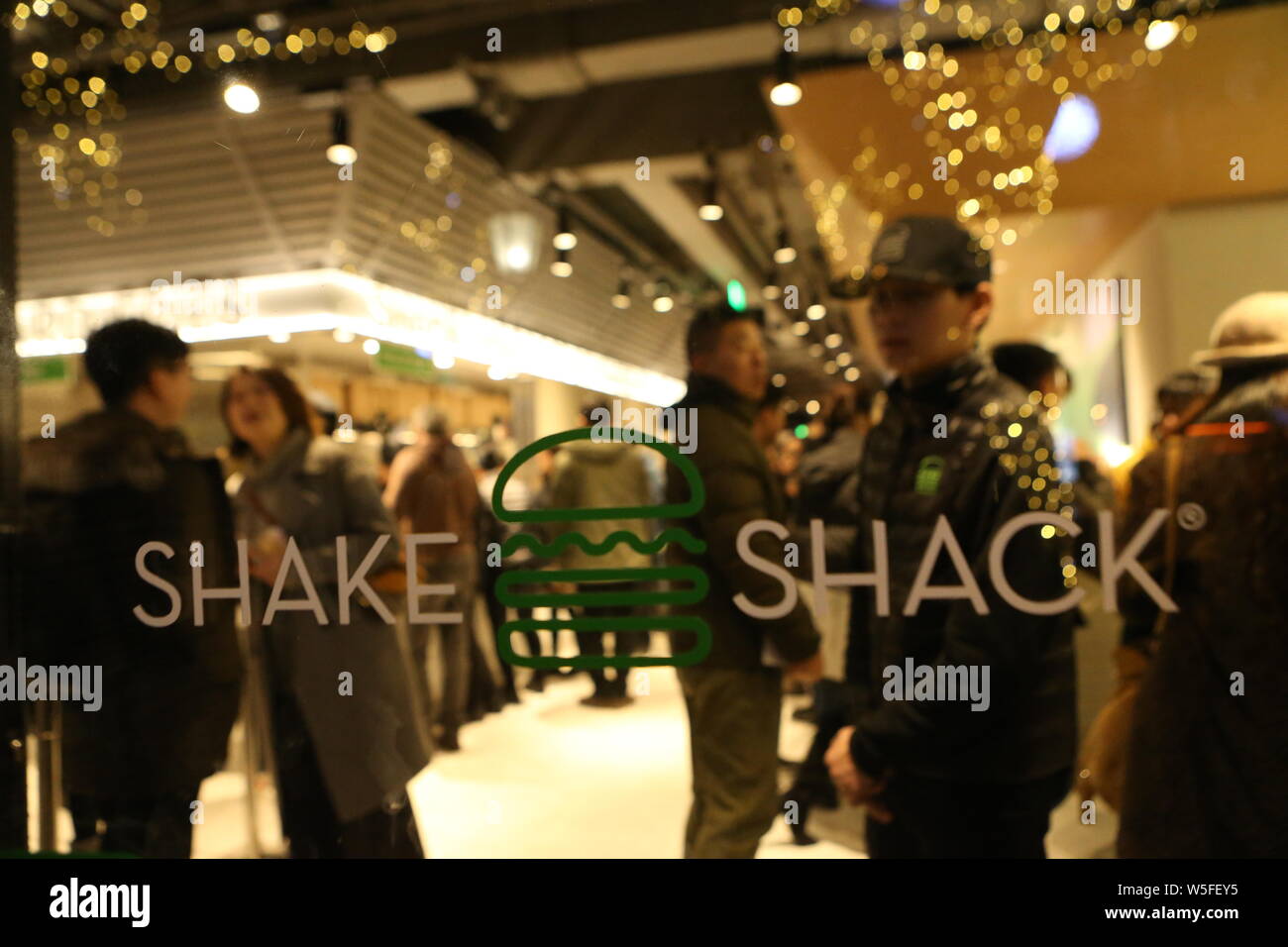 View of the first Mainland China Shake Shack at Xintiandi in Shanghai ...